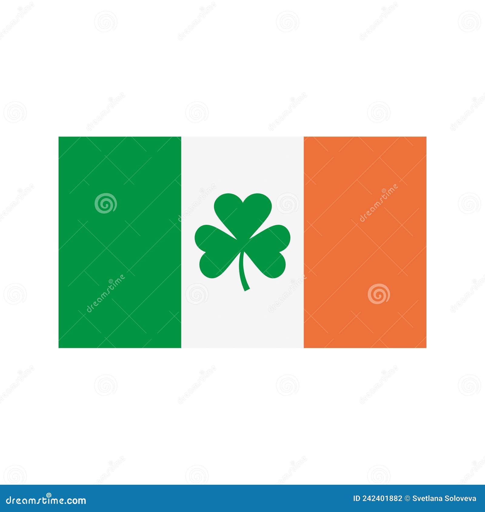 Flat Irish Icons With Square Frame Cartoon Vector | CartoonDealer.com ...