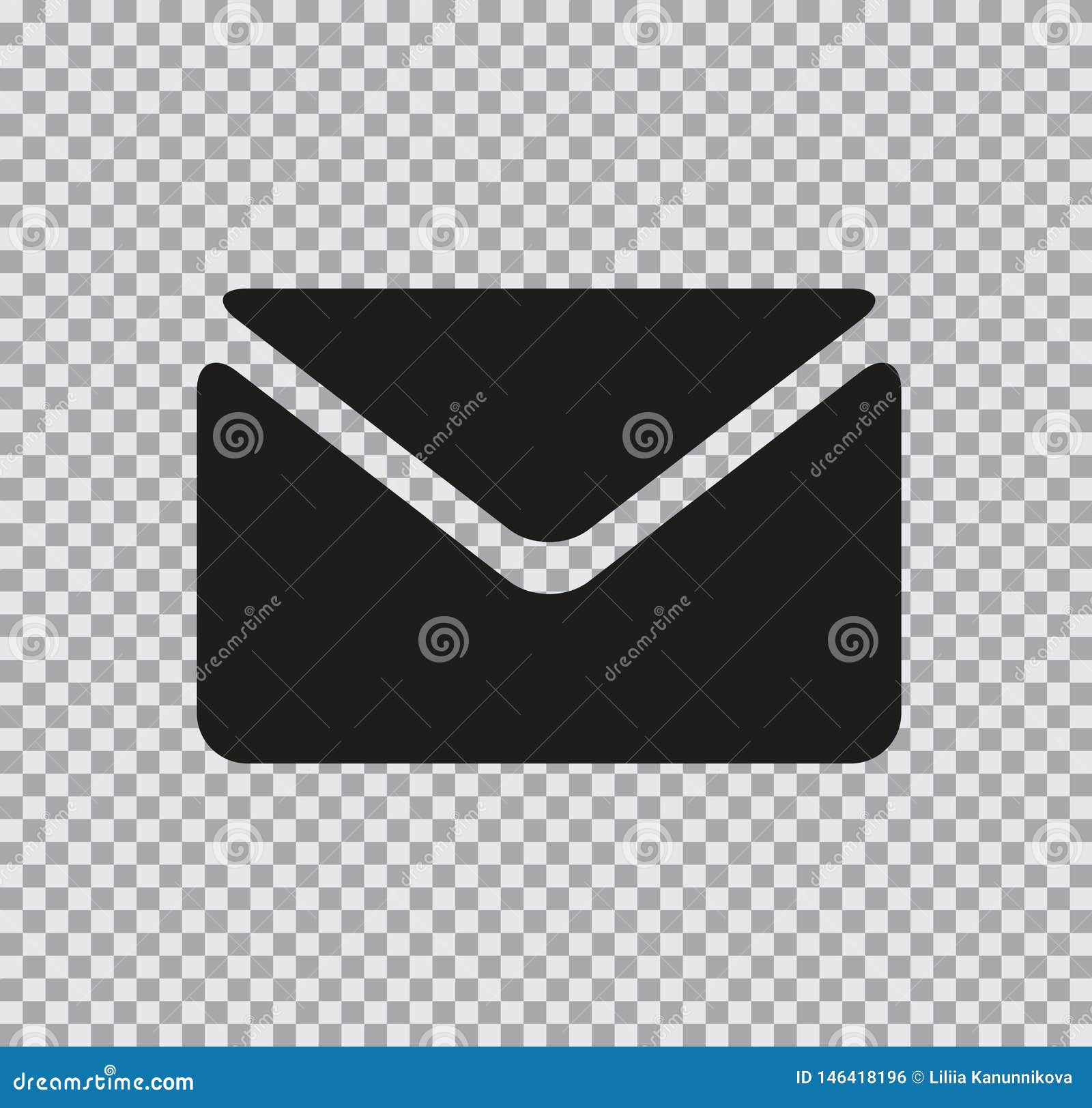 Vector Flat Letter Icon On Transparent Background | CartoonDealer.com ...
