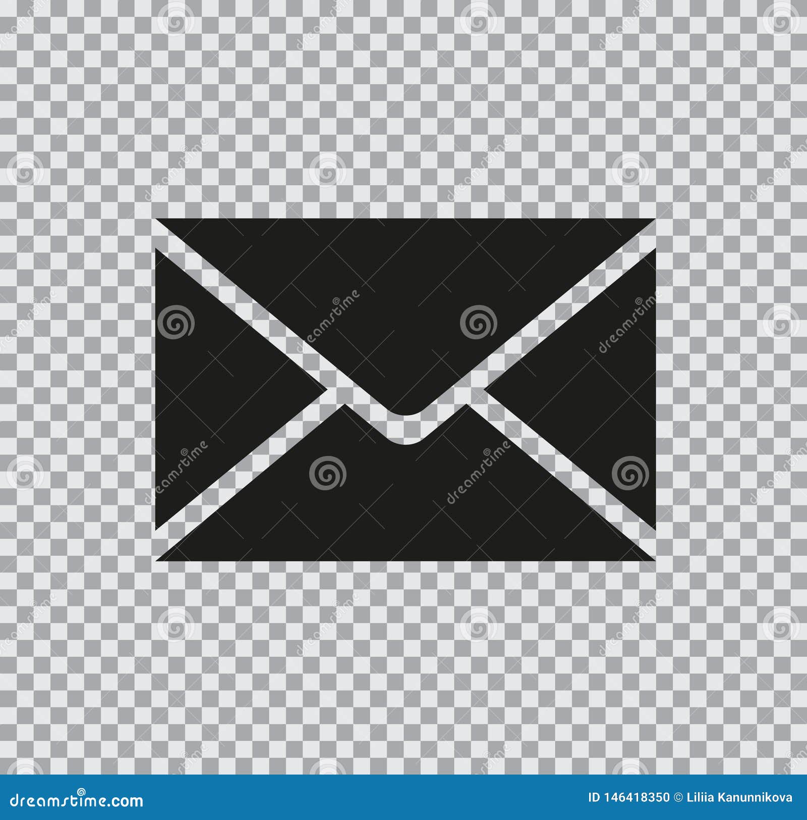 Vector Flat Letter Icon On Transparent Background | CartoonDealer.com ...