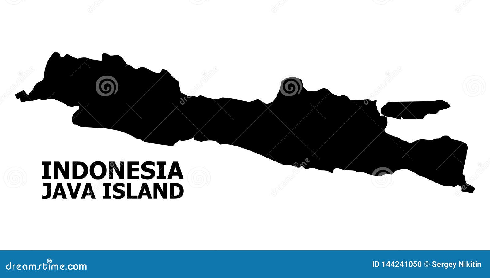 Vector Flat Map of Java Island with Caption Stock Vector - Illustration ... Vector Flat Map of Java Island with Caption Stock Vector - Illustration ...
