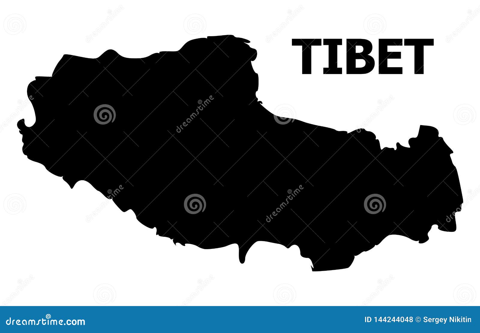 Vector Map Tibet | CartoonDealer.com #4783883