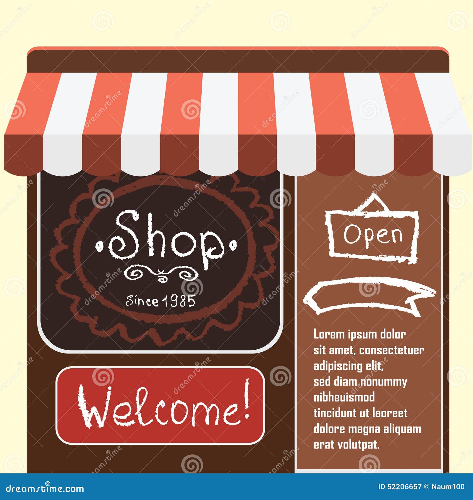 Vector Flat Modern Illustration Small Shop and Store ,Different Stock ...