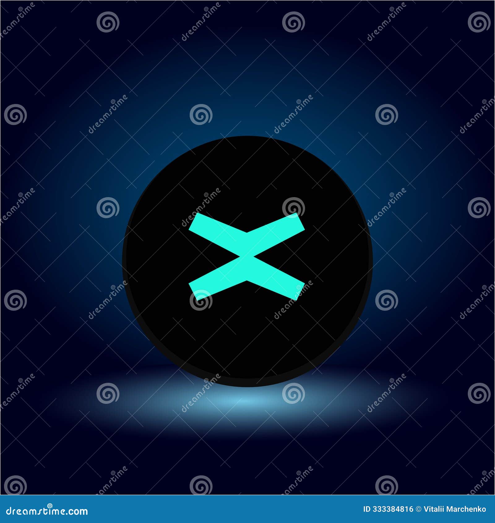 Vector Flat MultiversX EGLD Token Symbol on Blue Background Editorial ...