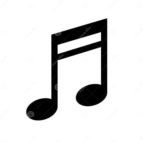 Vector flat music note stock vector. Illustration of sheet - 323780692