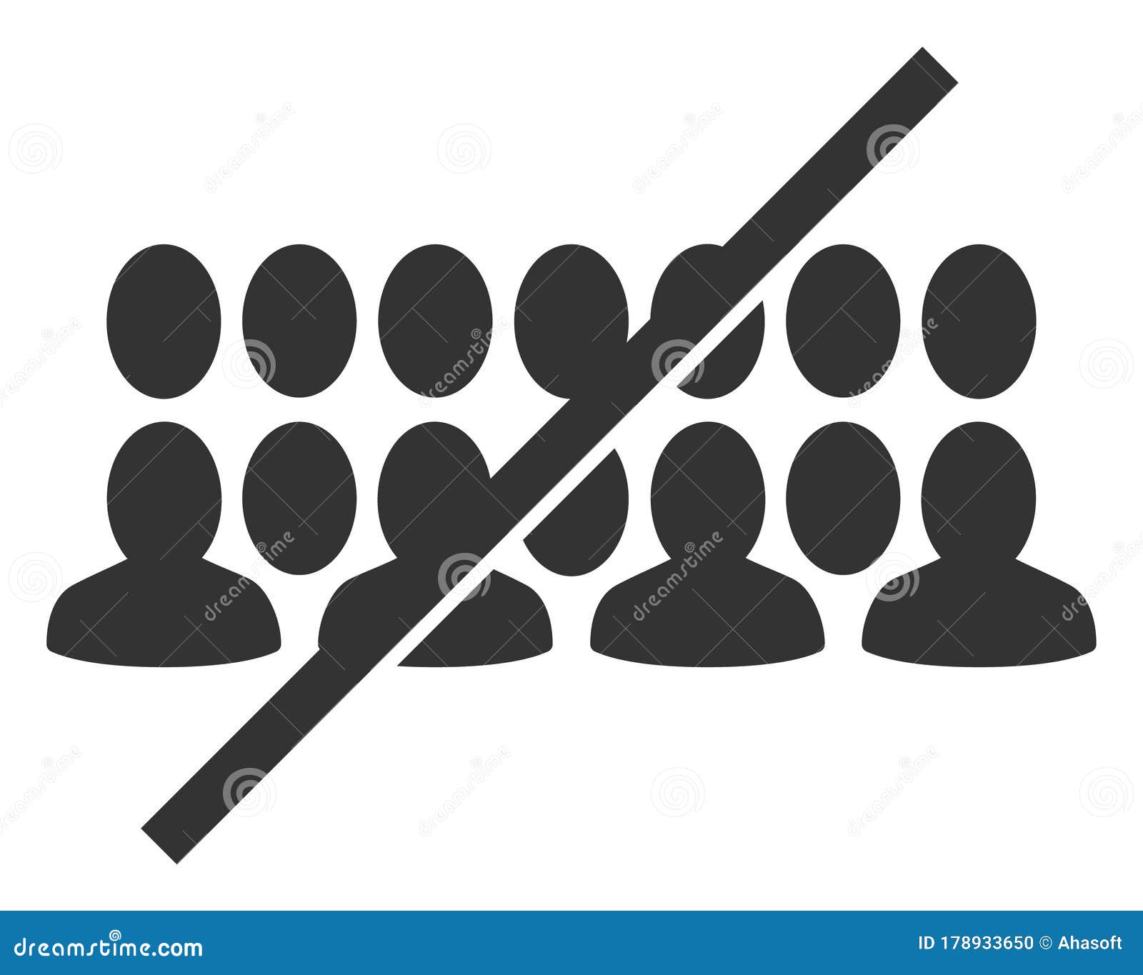 Vector Flat No People Group Icon Stock Vector - Illustration of ...