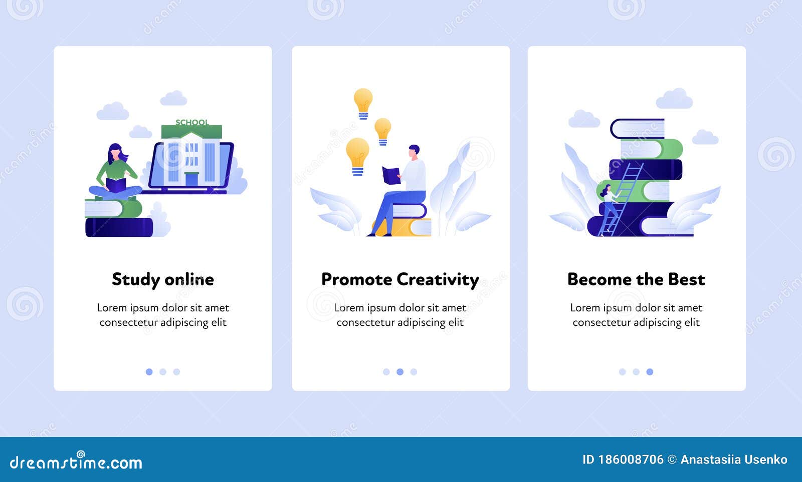 MOOC Banner On Overlapping Blue Squares Cartoon Vector | CartoonDealer ...