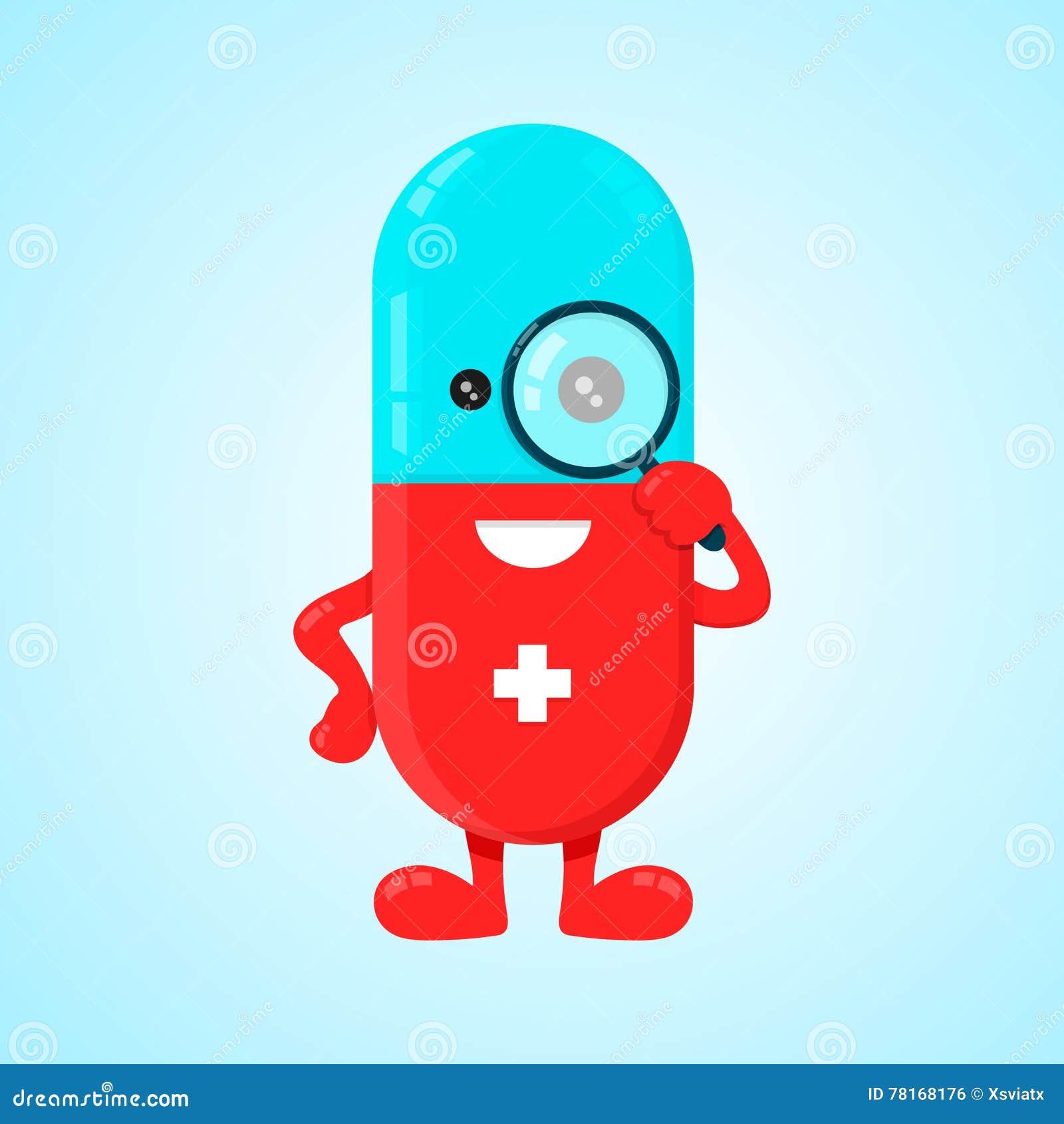 Pill Character Sweeps The Floor Stock Illustration | CartoonDealer.com ...