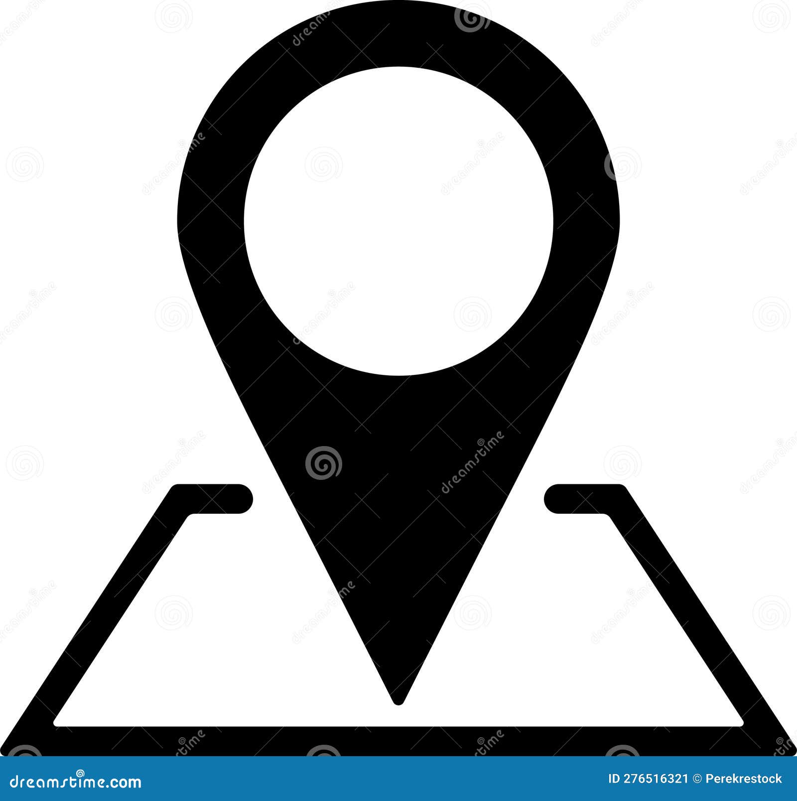 Vector Flat Pin Icon As a Location Designation Concept Stock Vector - Illustration of vector ...
