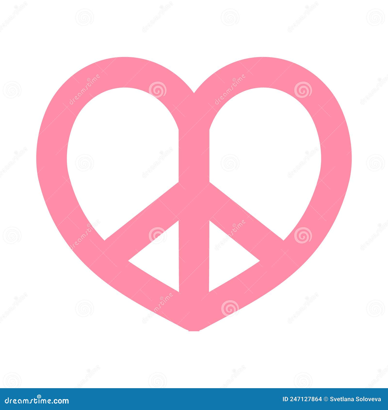 Heart Peace Sign Cartoon Vector | CartoonDealer.com #13291719