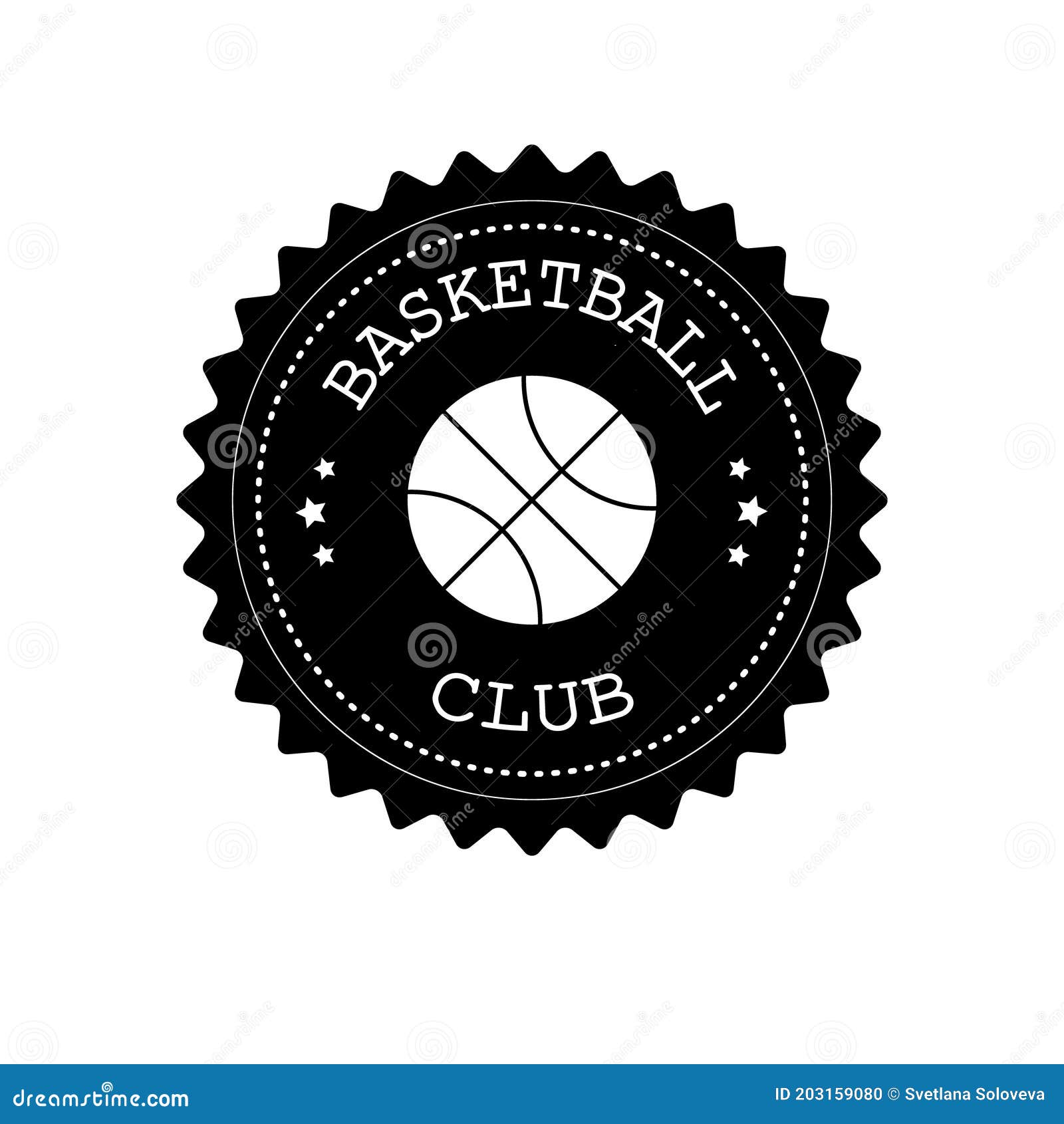 Vector Flat Retro Basketball Logo Stock Vector - Illustration of brand ...