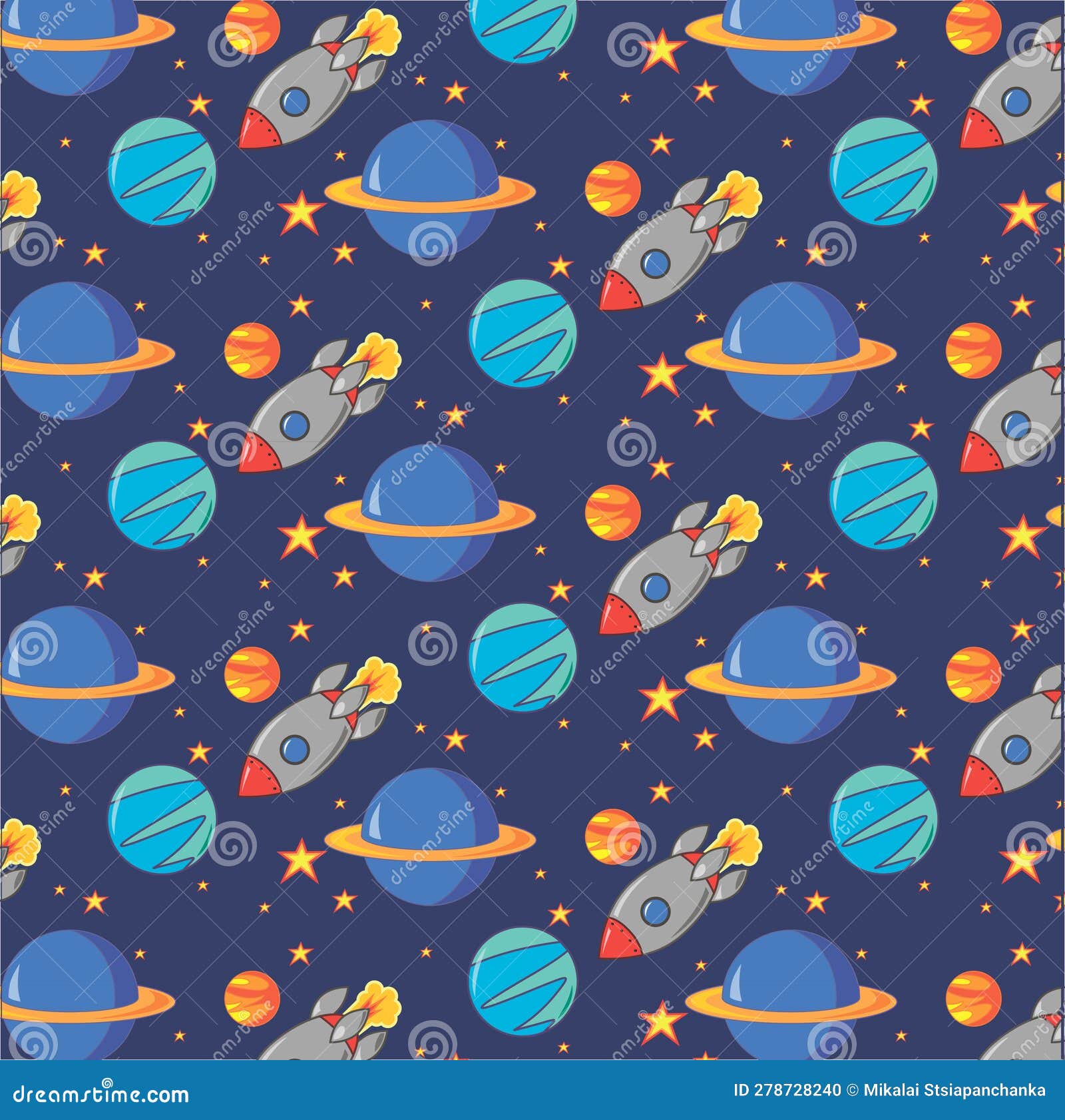 Cute Color Space Template, Drawn Space Cute Simple Children S ...