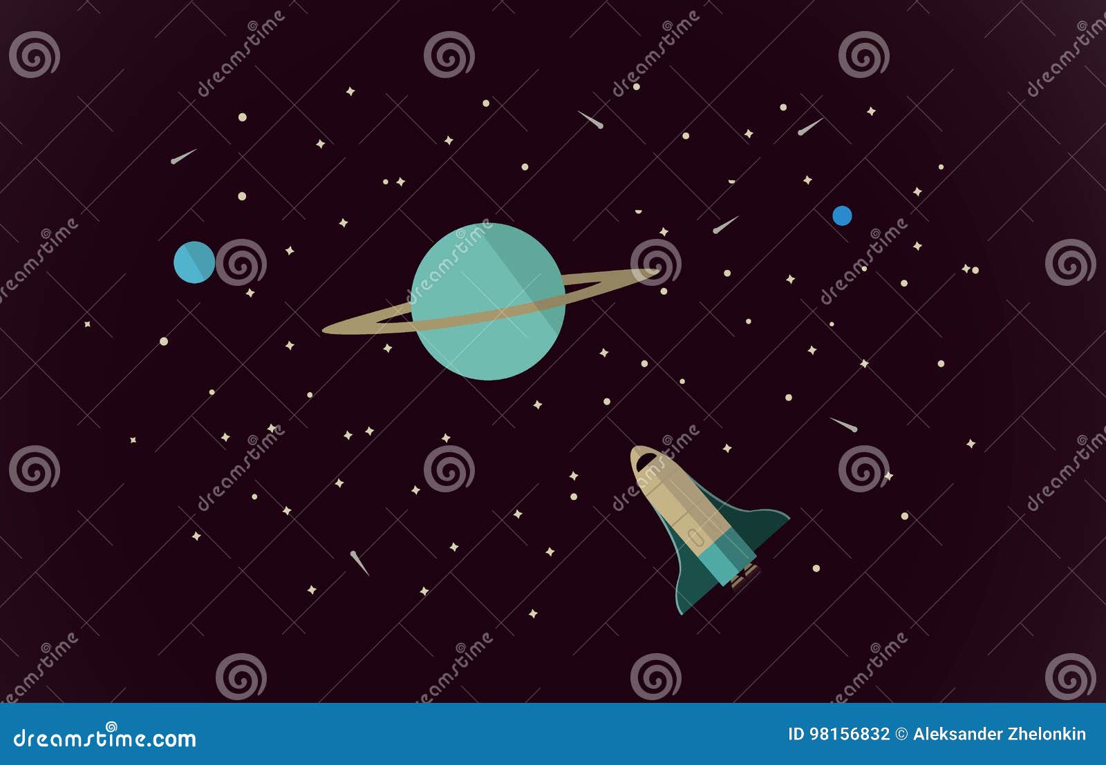 Flat Spaceship Cabin With Control Panels Dashboard And Porthole ...