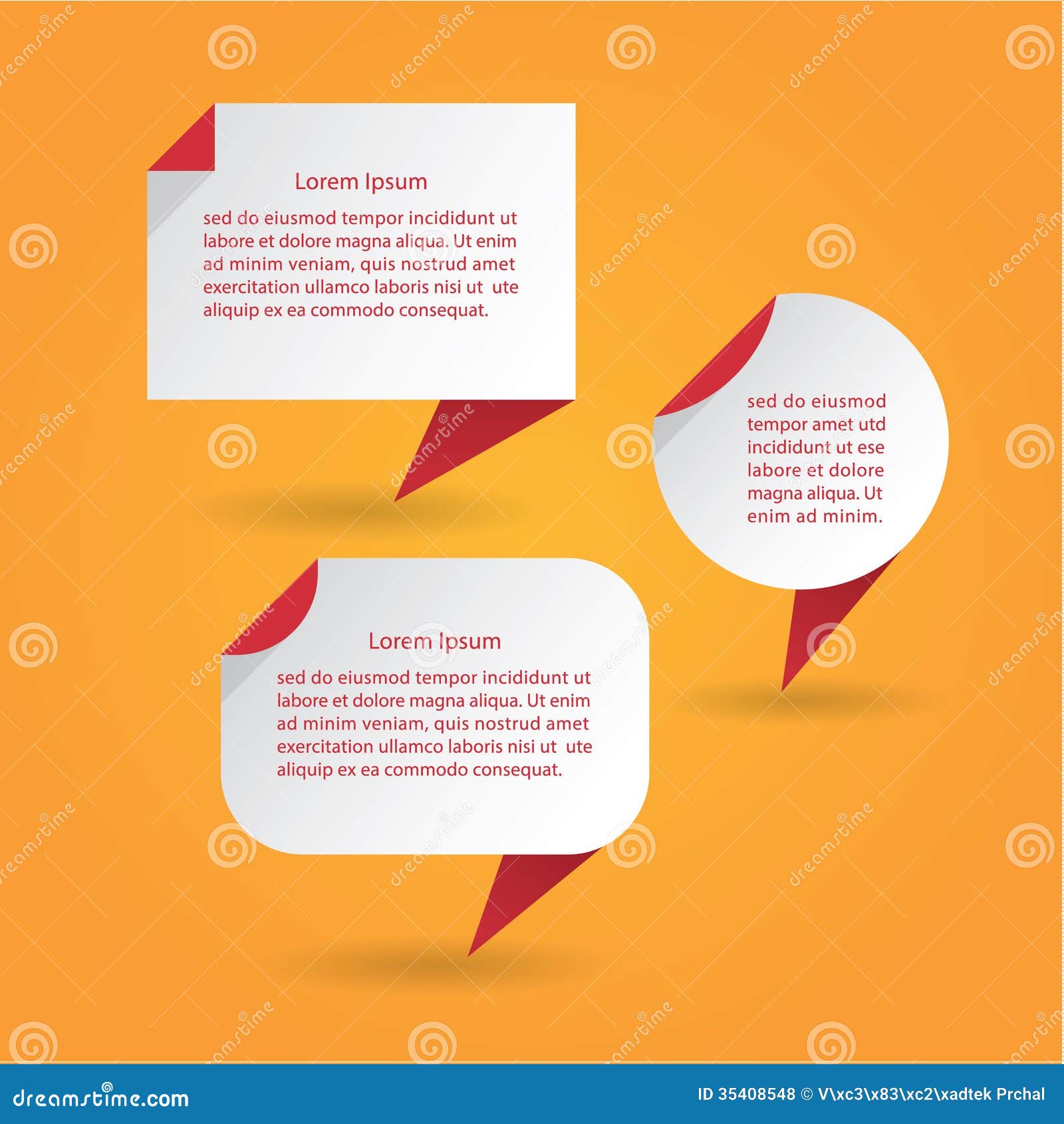 Vector Flat Speech Bubbles. Modern Design Speech Bubbles with Dr Stock ...