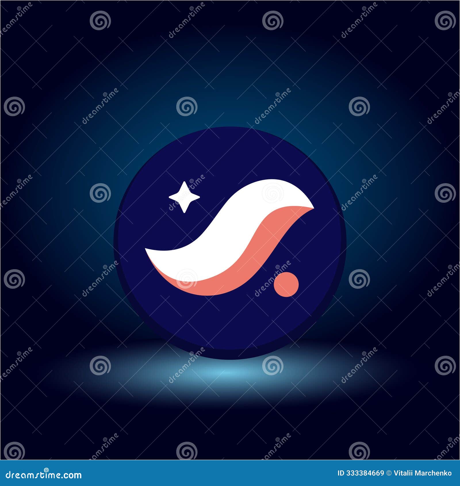 Vector Flat Starkne STRK Token Symbol on Blue Background Editorial ...