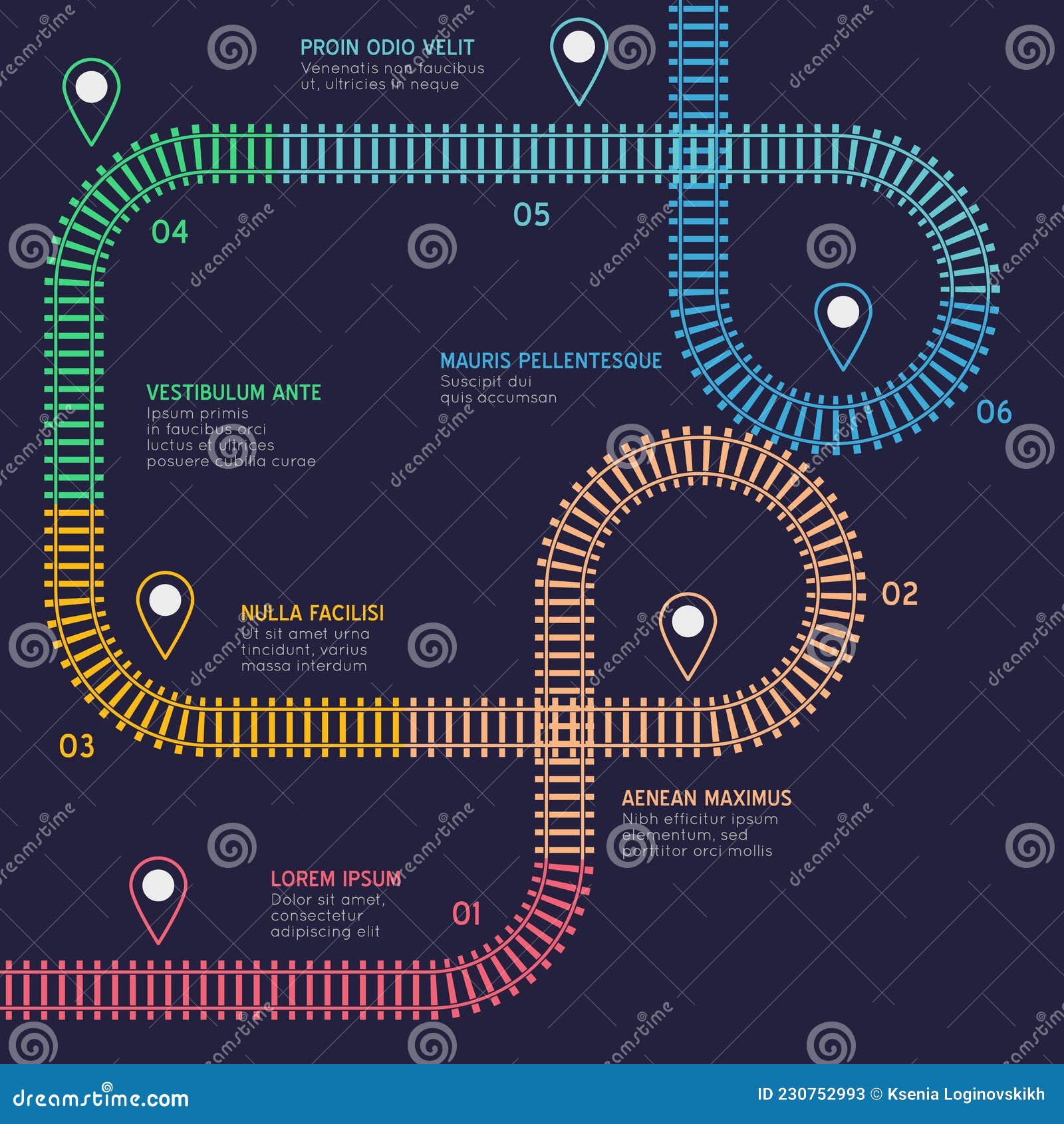 Vector Flat Style Ciry Railway Scheme. Subway Stations Map Top View ...