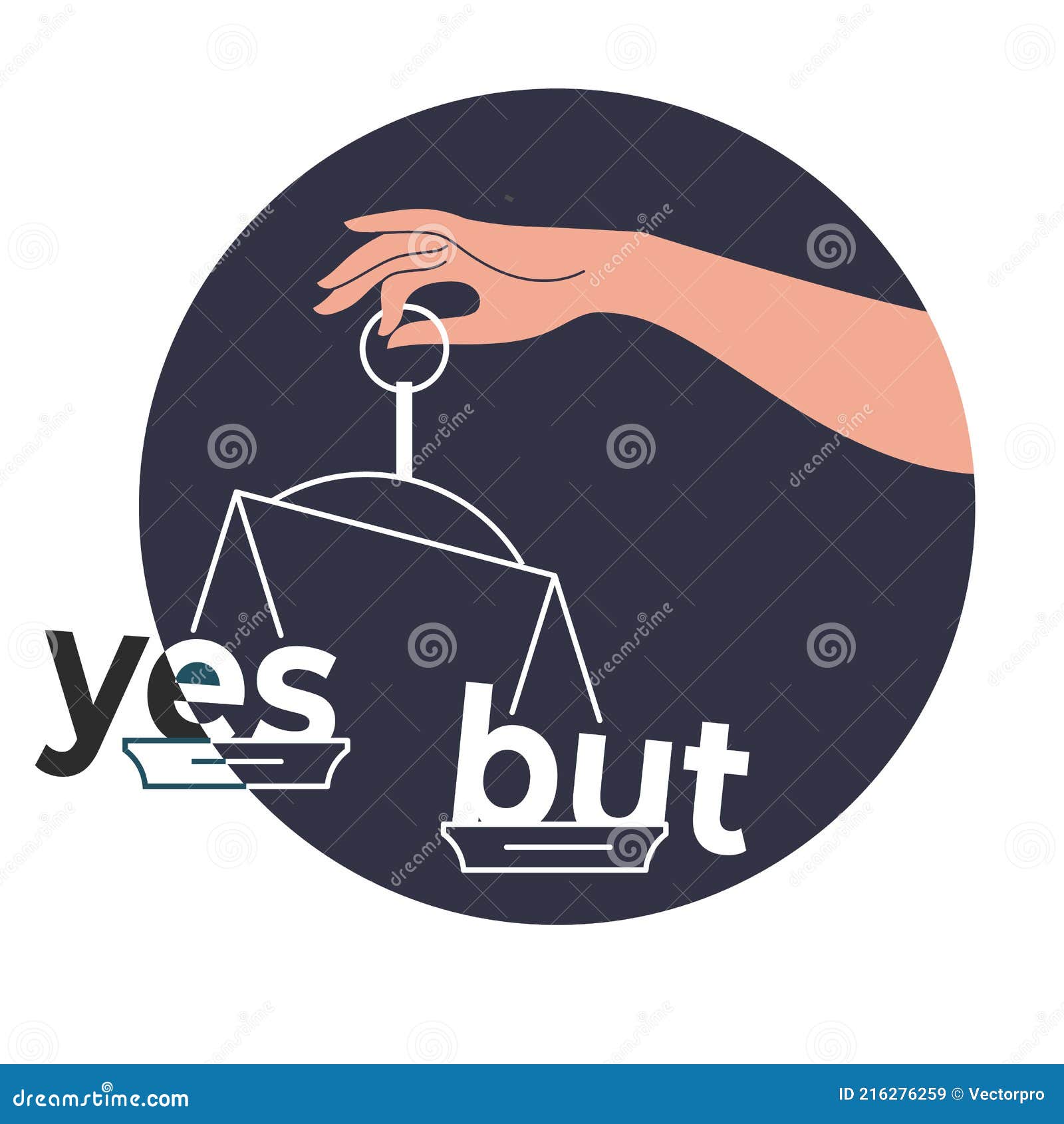 Vector Flat Style Scale Justice a Symbol of Right Decision and Act ...