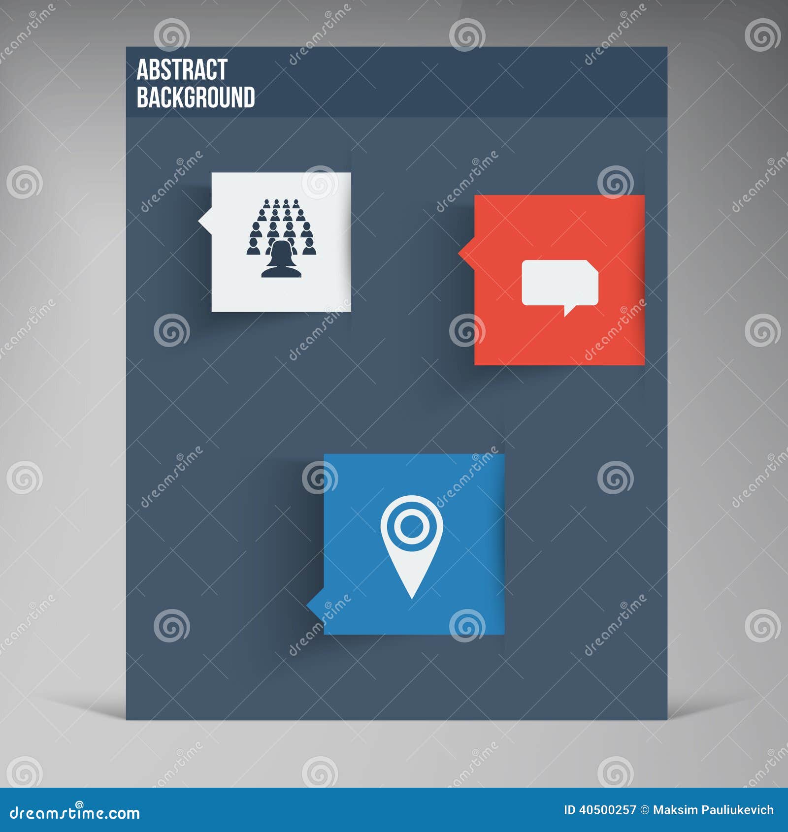 Vector Flat UI Design Trend Icons. Stock Vector - Illustration of page ...