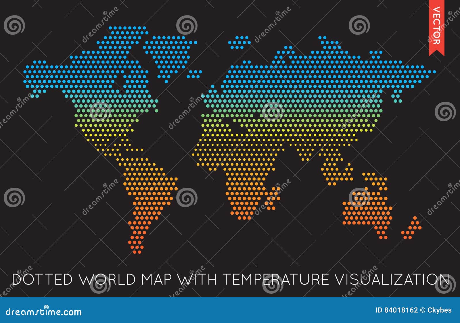 Vector Flat World Map Infographic. Map of the World Stock Vector ...