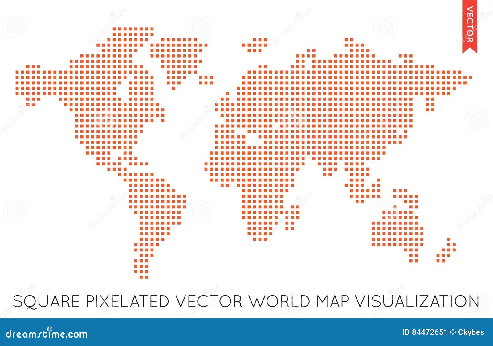 Vector Flat World Map Infographic. Map of the World Stock Vector ...