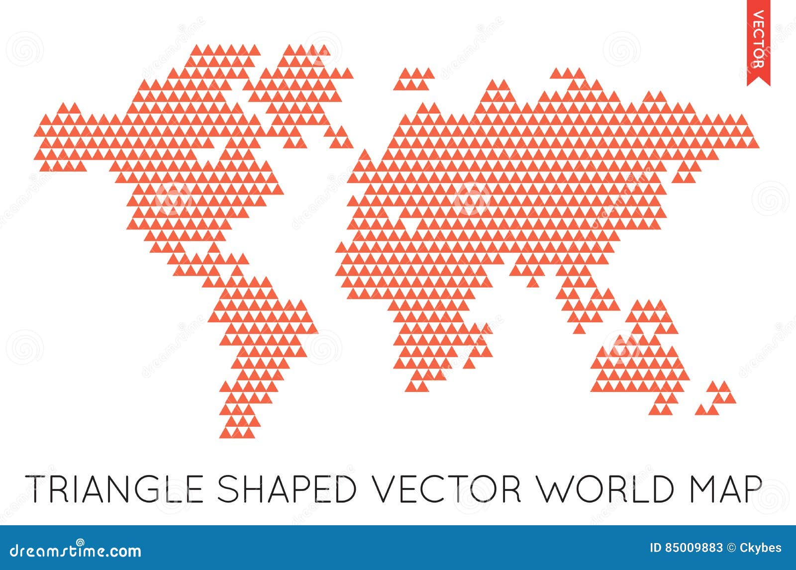 Vector Flat World Map Infographic. Map of the World Stock Vector ...