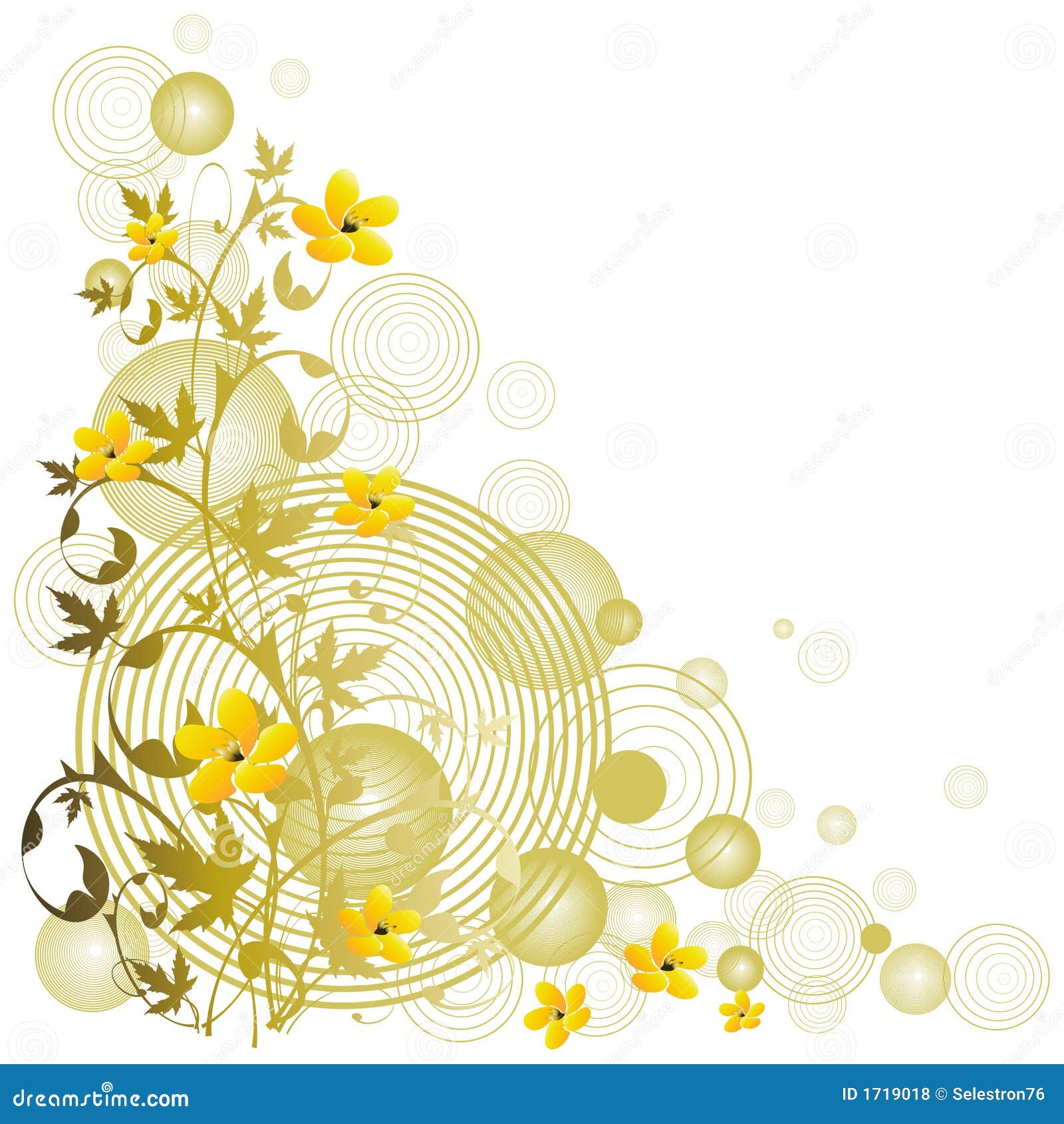Vector Floral Background stock vector. Illustration of branches - 1719018