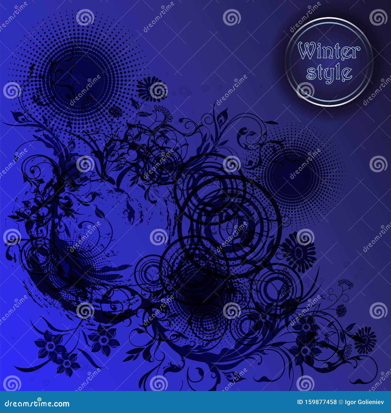 Vector Floral Background for Bussines or Oth Cards Stock Illustration ...