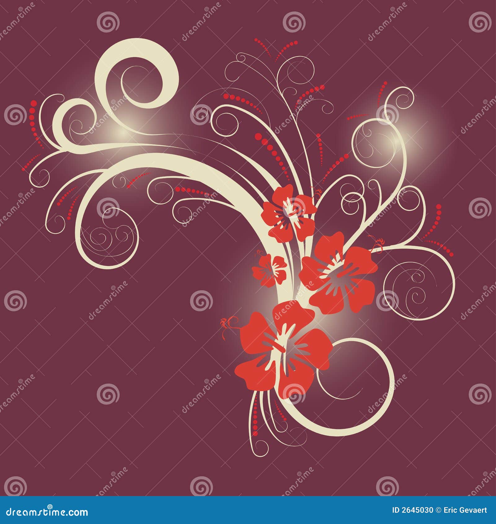 Vector floral design stock vector. Illustration of element - 2645030