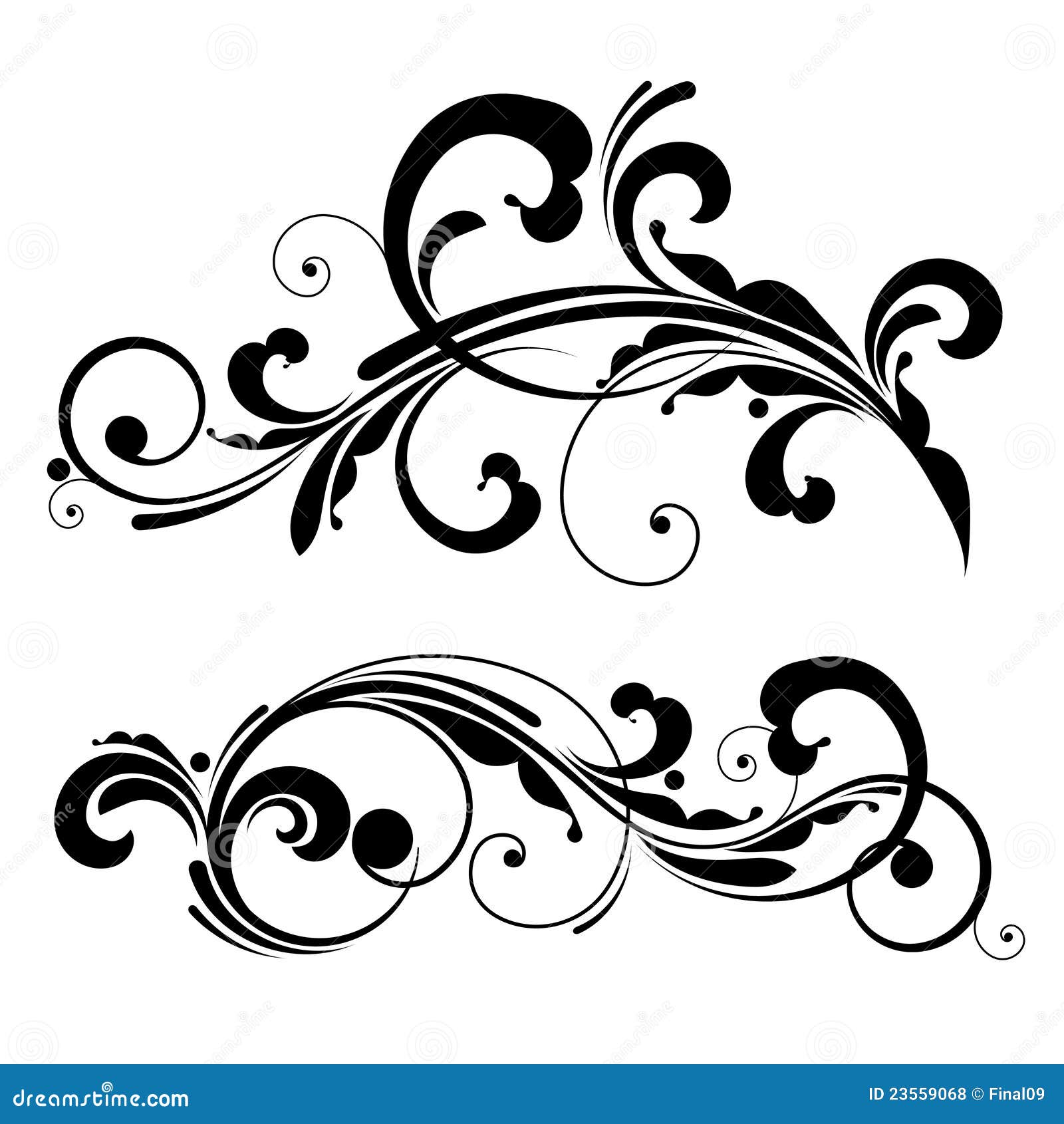 Vector Floral Design Element Stock Vector - Illustration of corner ... Vector Floral Design Element Stock Vector - Illustration of corner ...