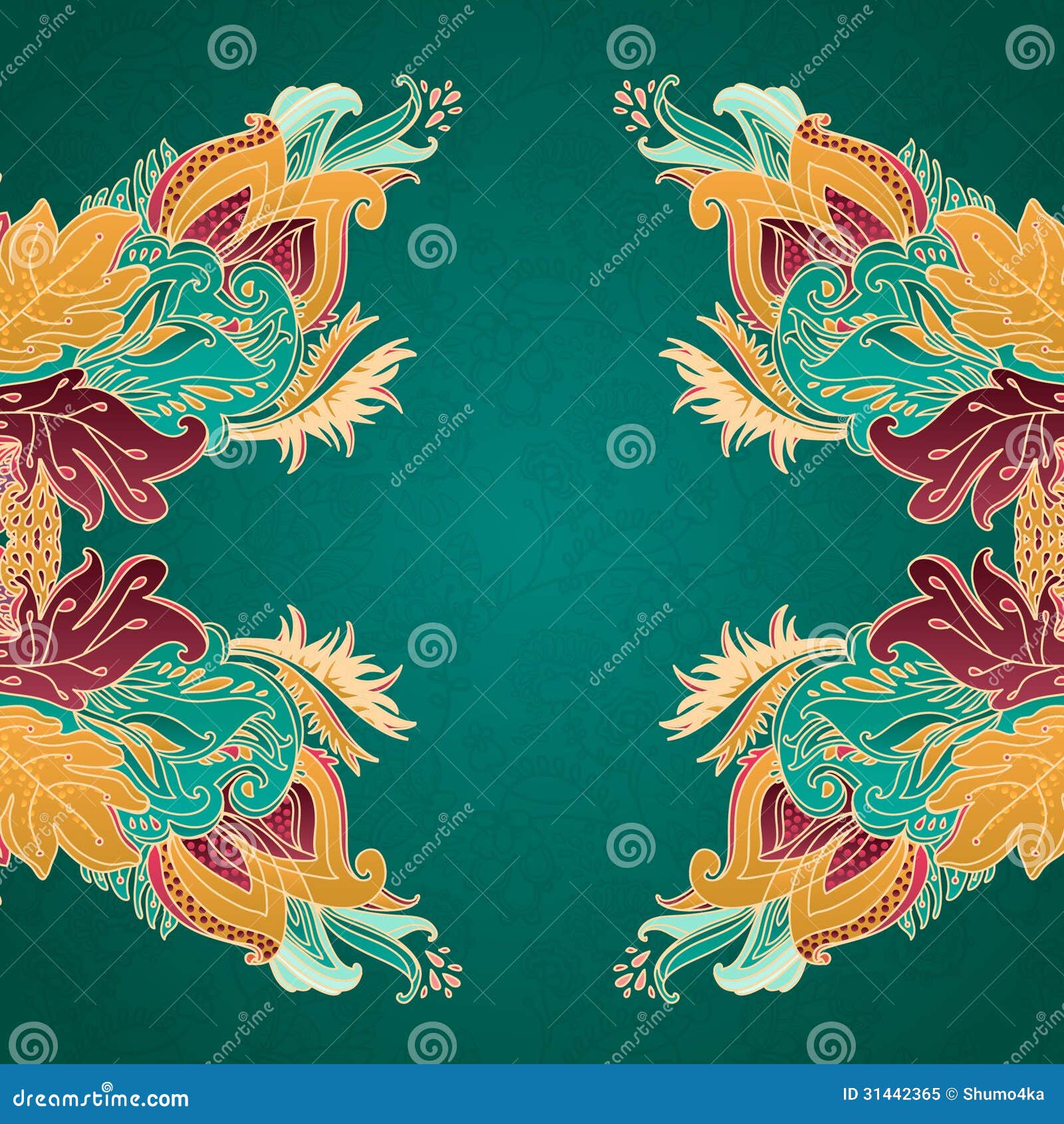 Vector Floral Multi-colored Background. Stock Vector - Illustration of ...
