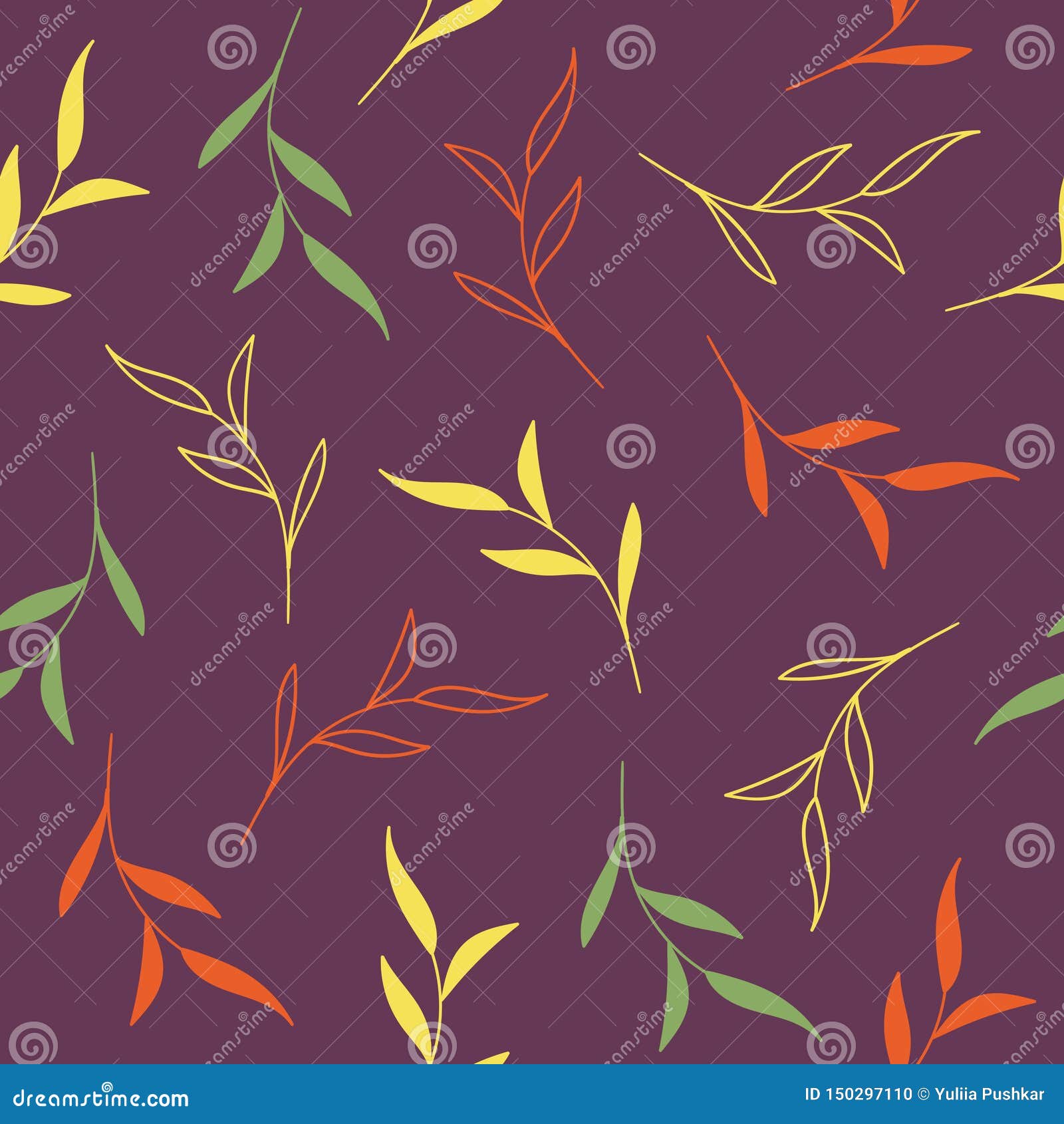 Vector Floral Seamless Pattern. Bright Background for Textile Print ...