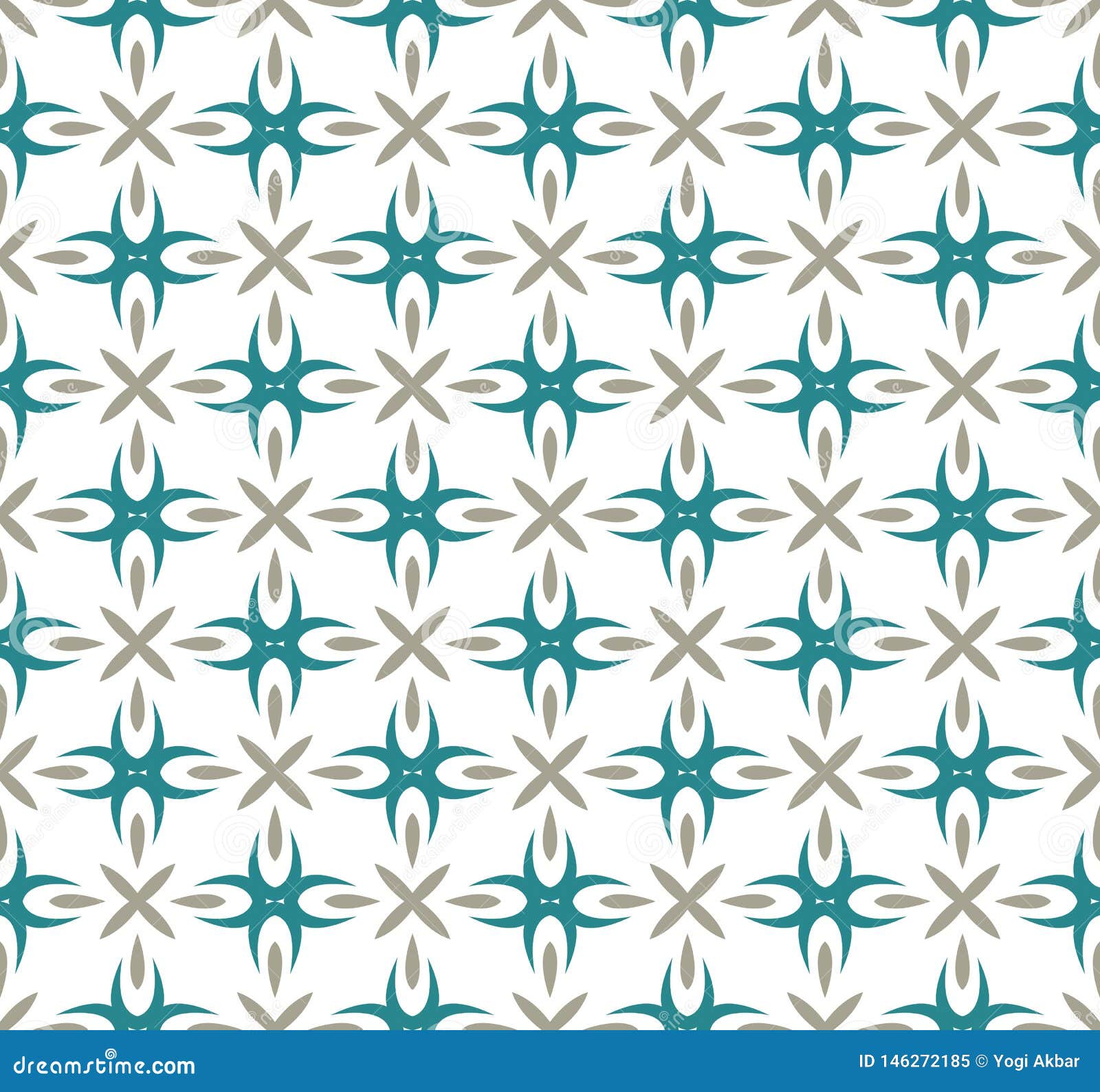 Vector Floral Seamless Pattern, Vector Repeating Texture Background Stock Vector - Illustration ...
