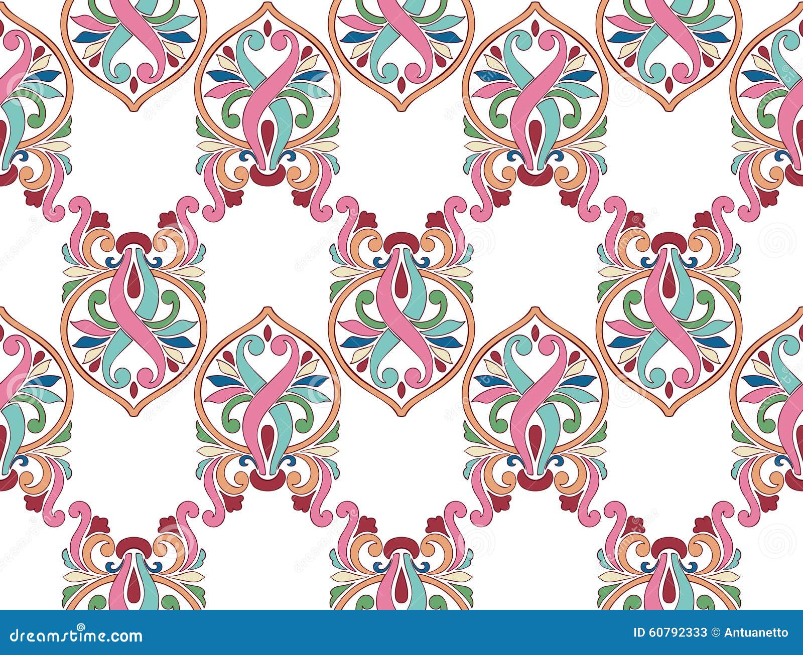 Vector Floral Vintage Rustic Seamless Pattern Stock Vector ...