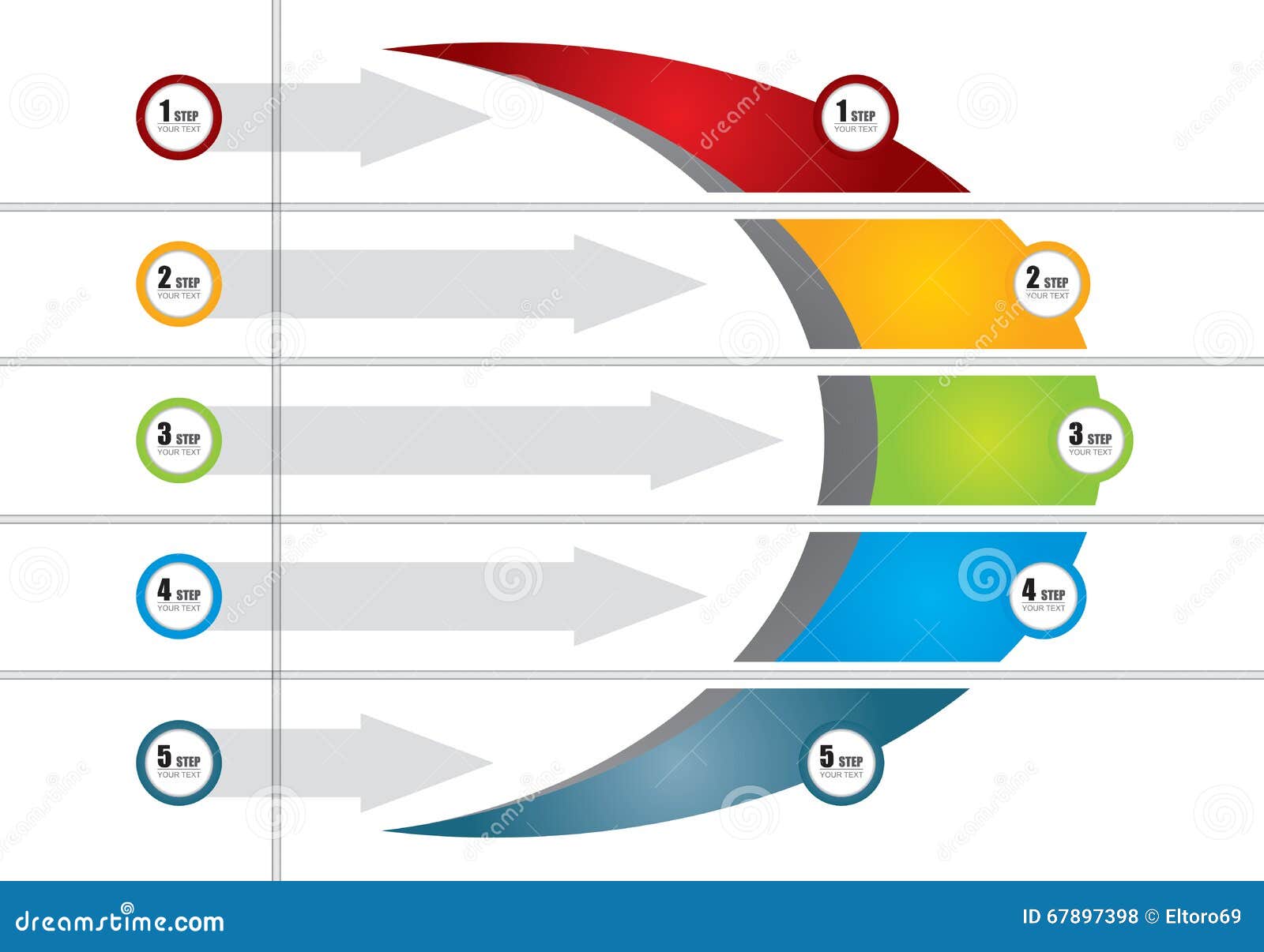 Vector flow chart template stock vector. Illustration of chart - 67897398