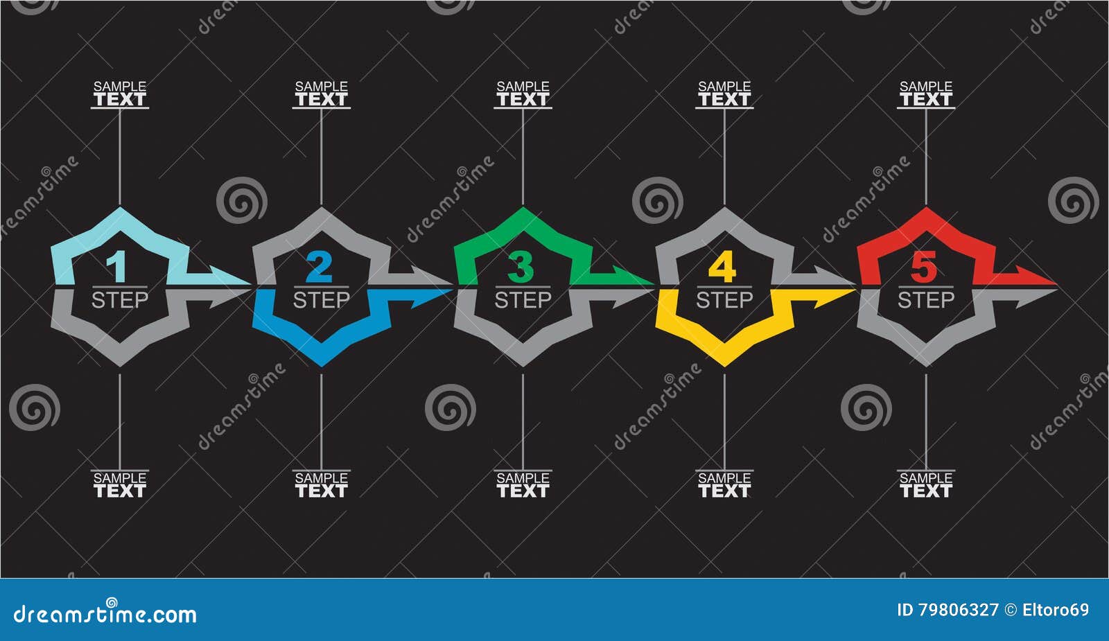 Vector flow chart template stock vector. Illustration of choice - 79806327