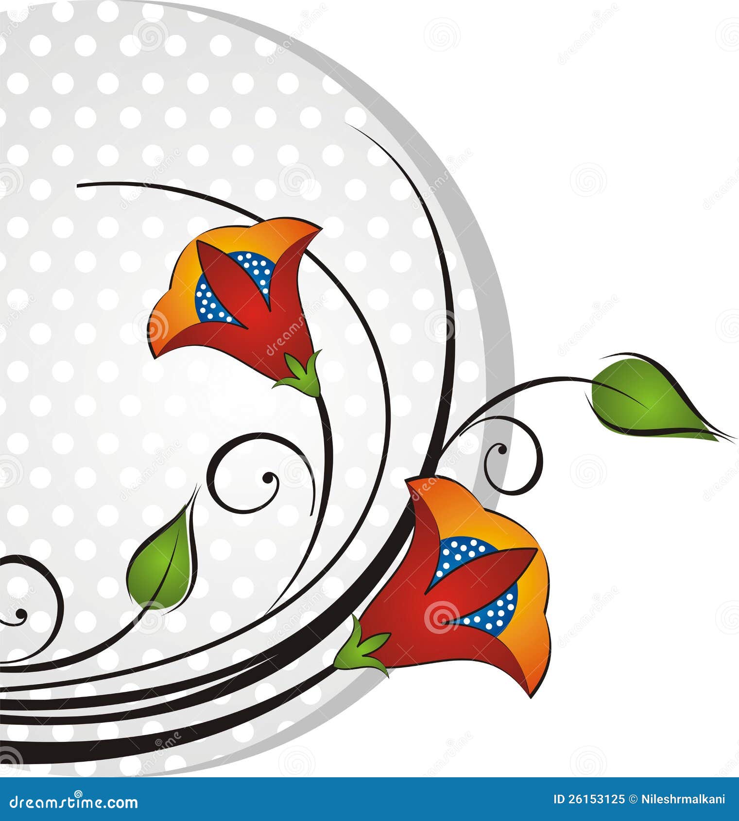 Vector flower bunch stock vector. Illustration of flourish - 26153125