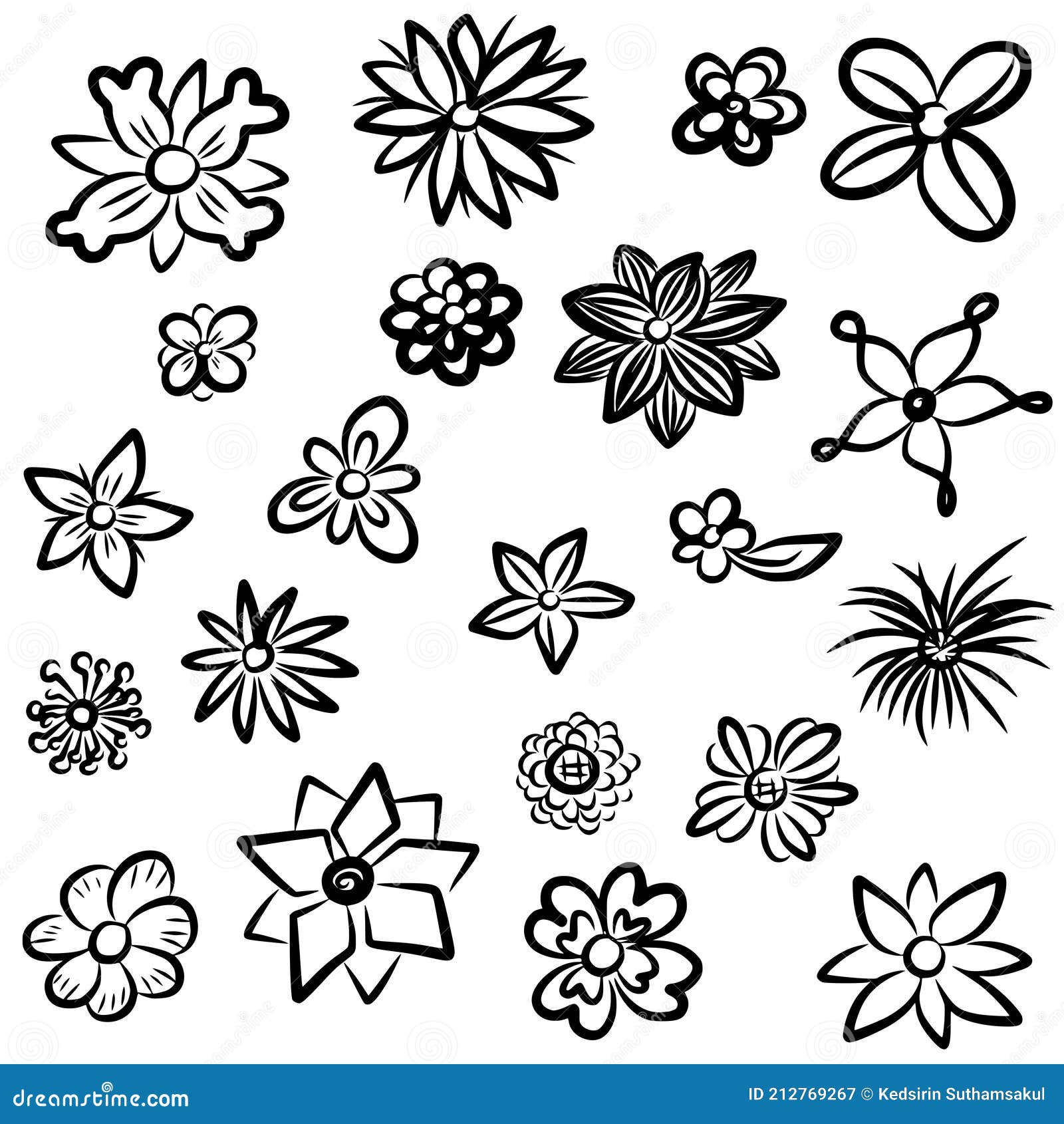 Flower Calligraphic Vintage Royal Design Elements Cartoon Vector ... Flower Calligraphic Vintage Royal Design Elements Cartoon Vector ...