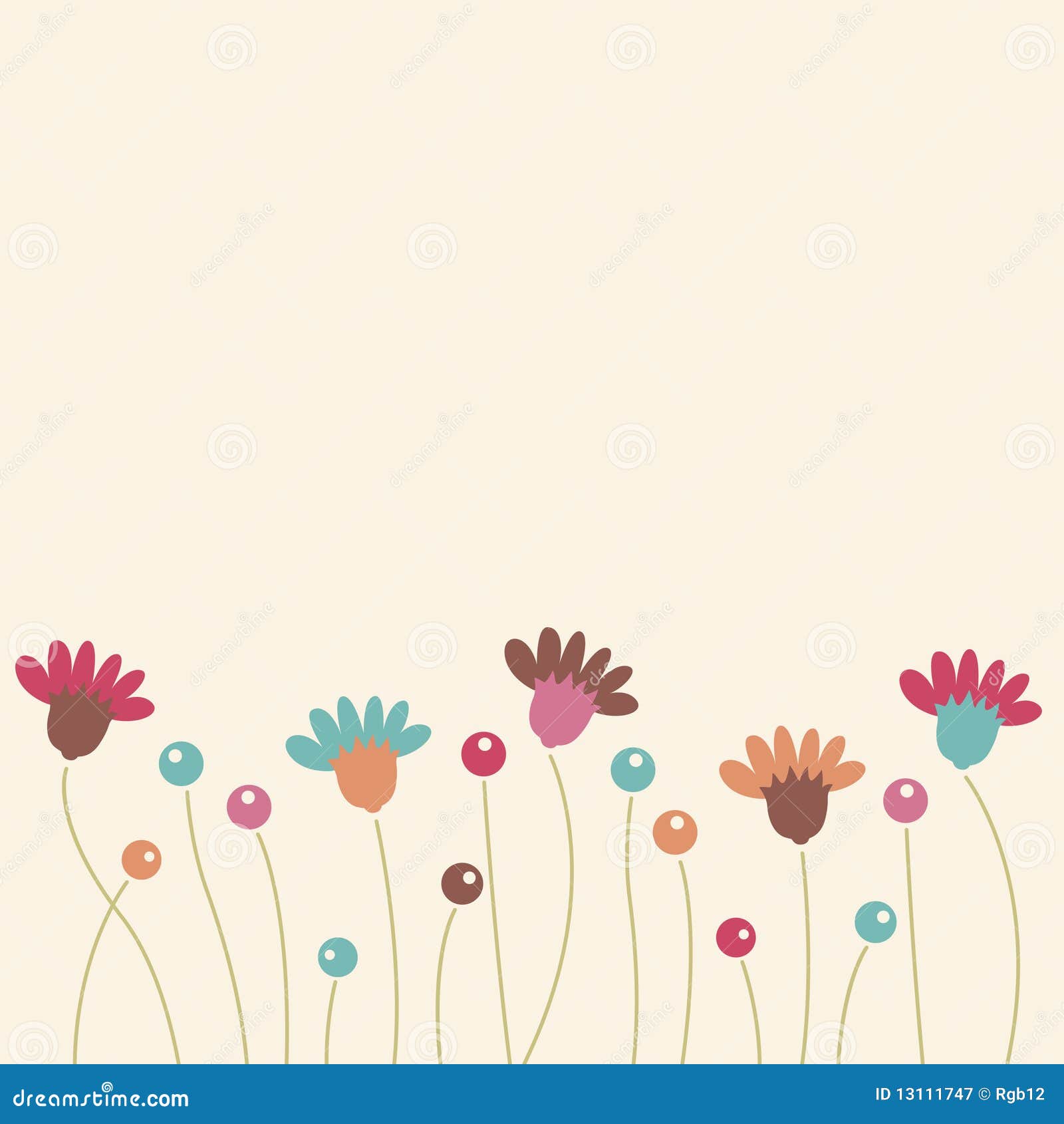 Vector flower card design stock vector. Illustration of floristry ...