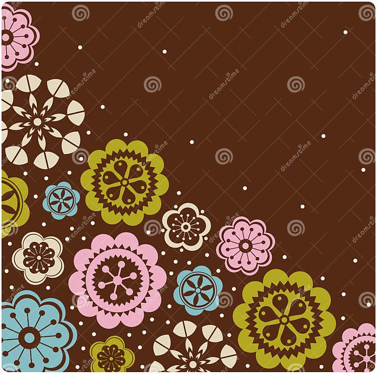 Vector flower card design stock vector. Illustration of background ...