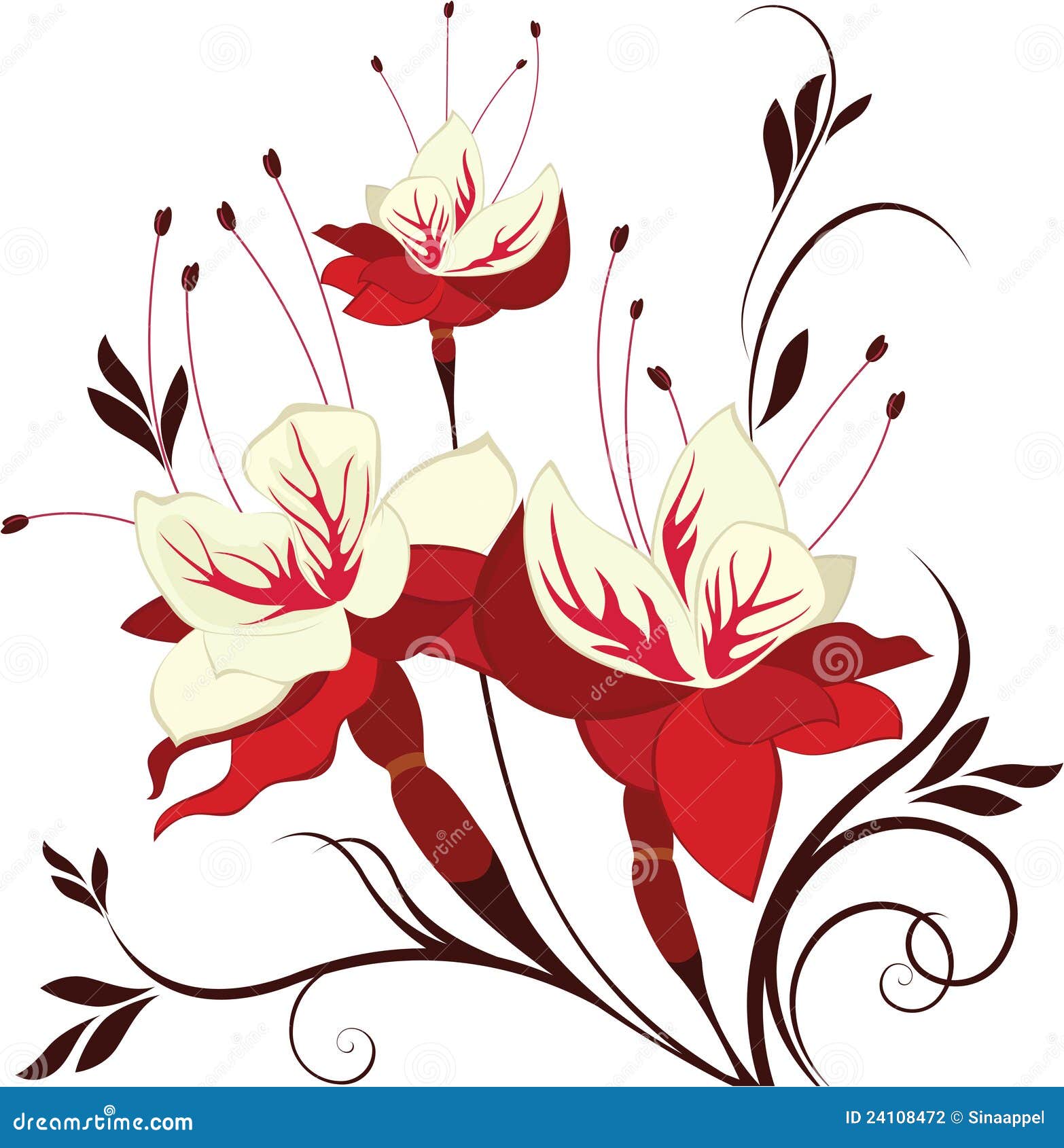 Fuchsia Cartoon Vector | CartoonDealer.com #13030125