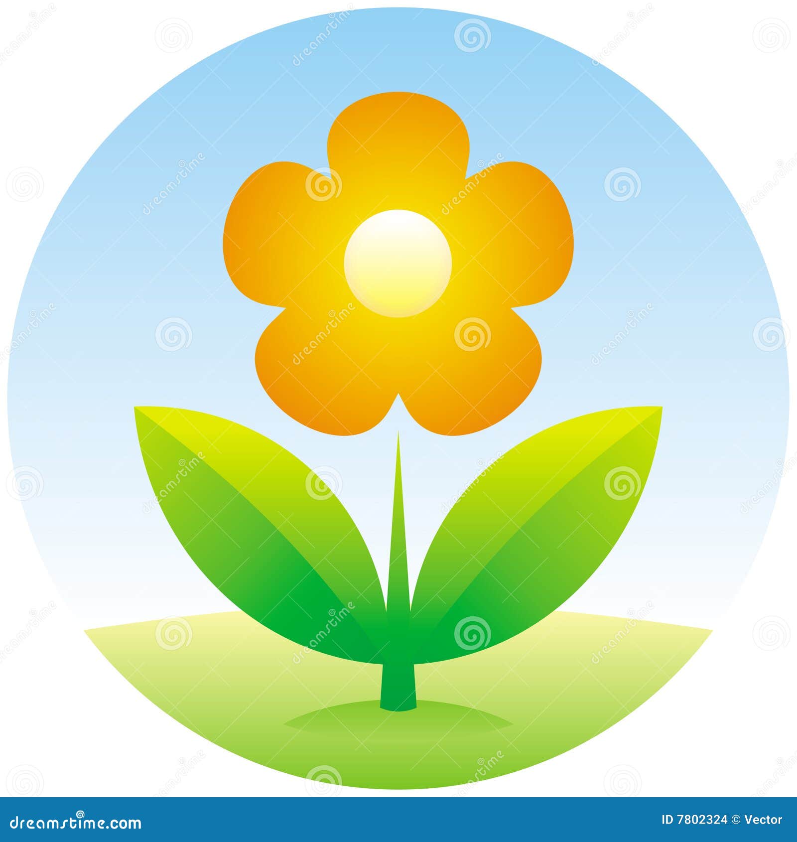 Vector Flower Icon Stock Images - Image: 7802324