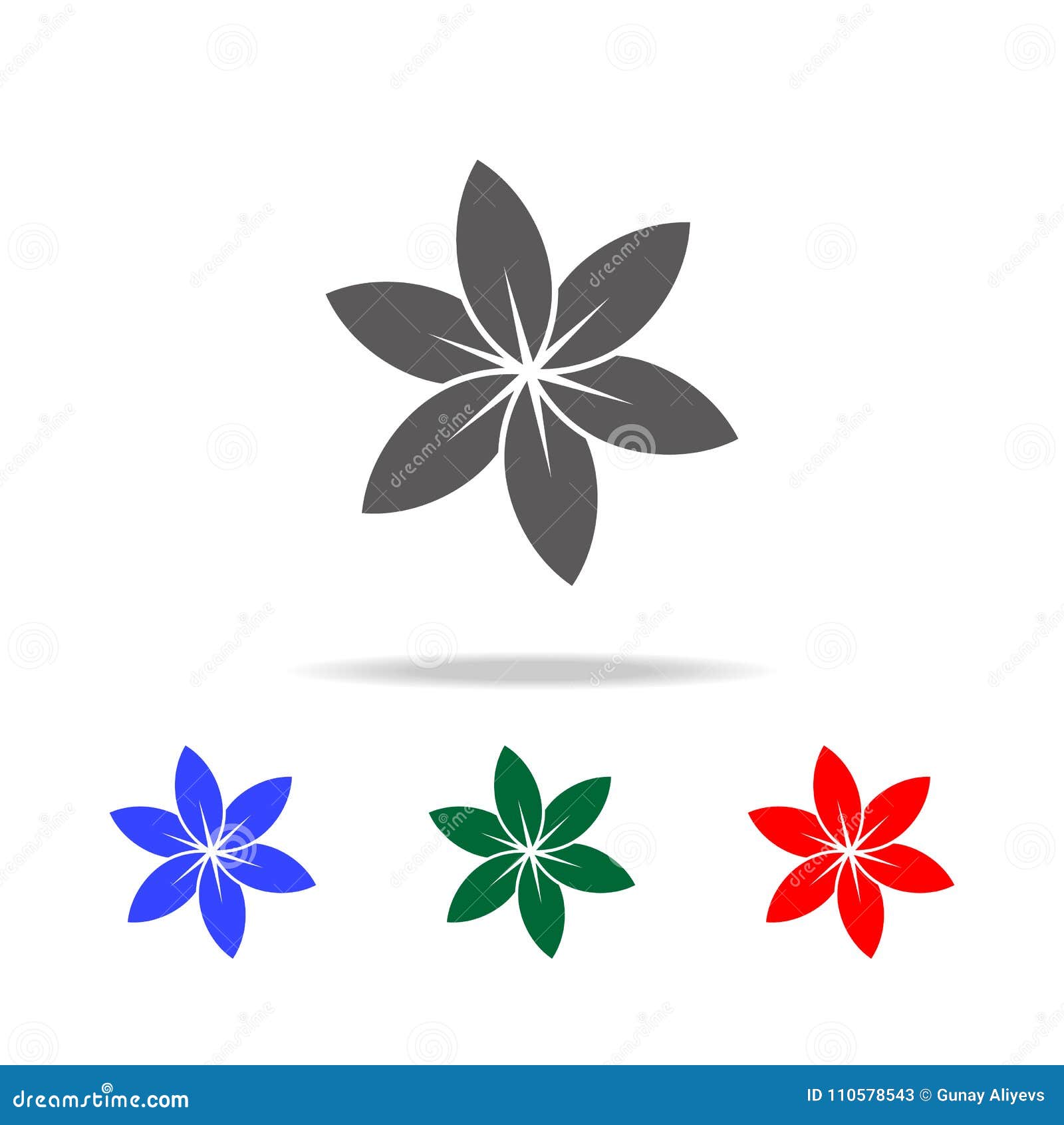 Vector Flower Icon. Elements in Multi Colored Icons for Mobile Concept ...