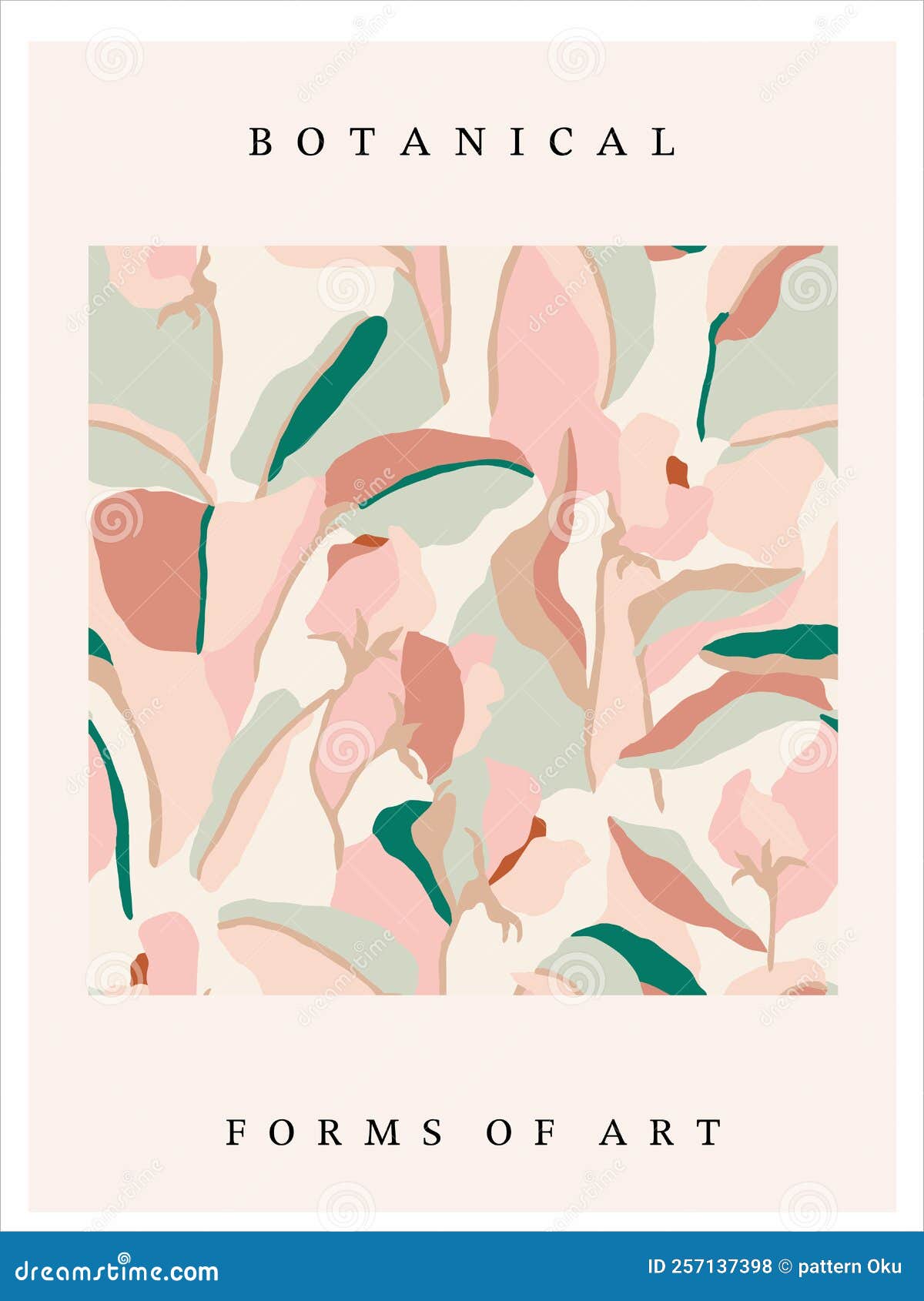 Vector Flower Layers Illustration Art Poster Digital Artwork Stock ...