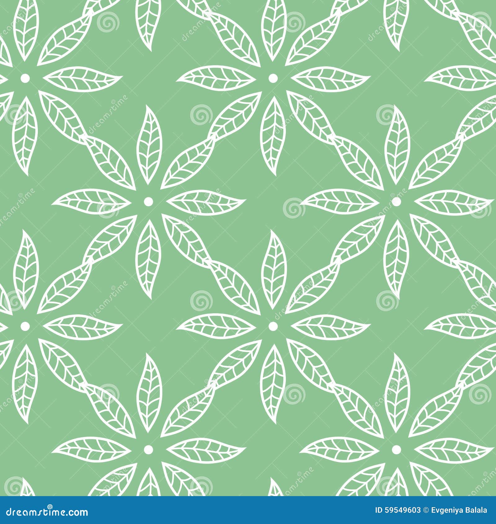 Vector Flower Pattern stock vector. Illustration of decorative - 59549603