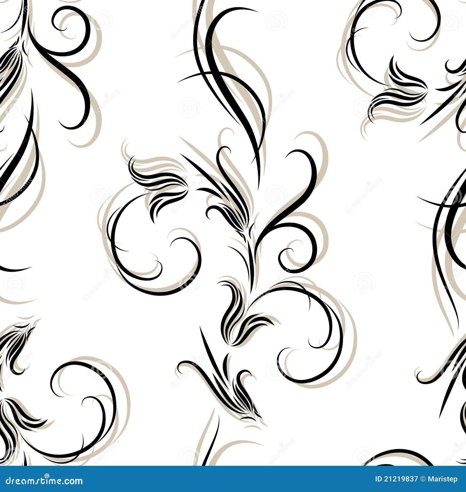 Vector Flower Pattern Seamless Stock Vector - Illustration of abstract ...