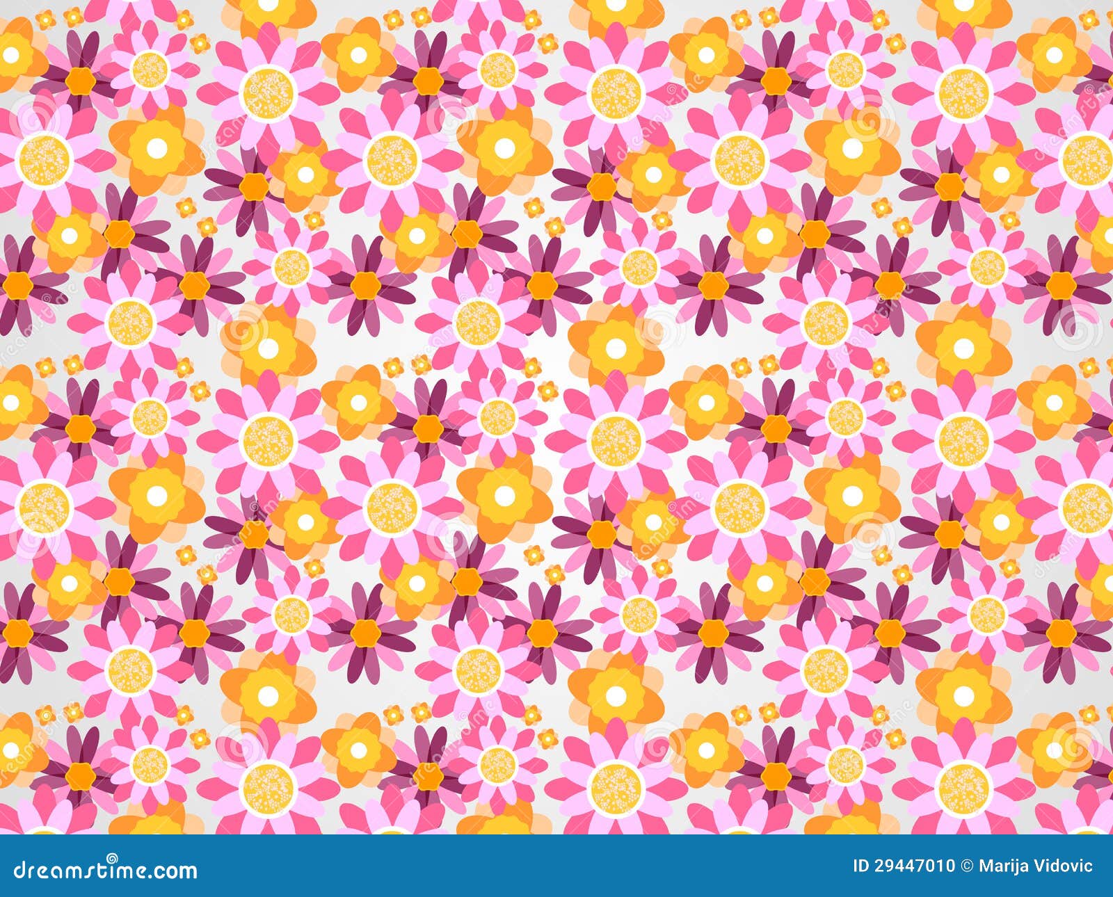 Vector flowers pattern stock vector. Illustration of flower - 29447010