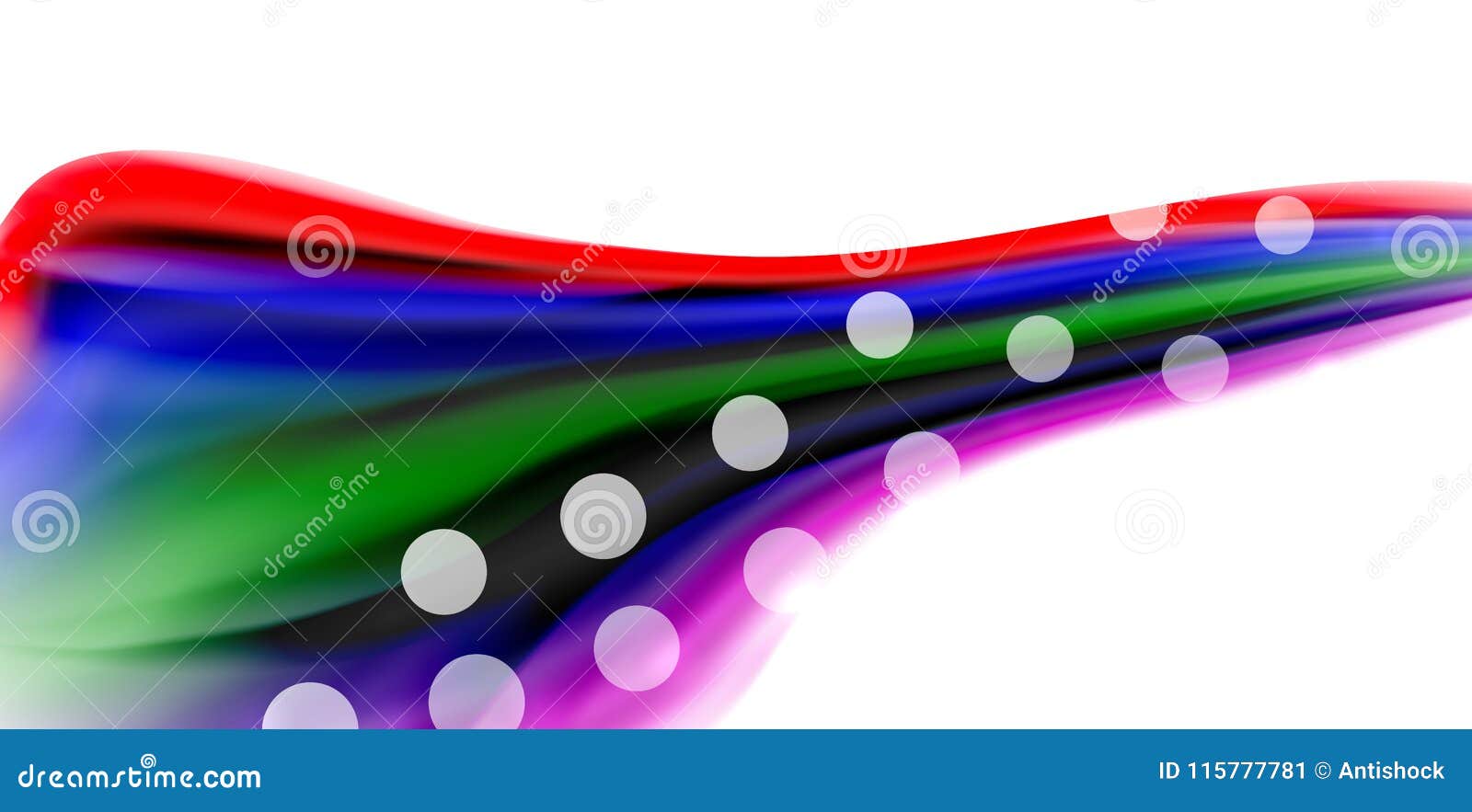 Vector Flowing Liqiud Colors Isolated on White, Wave Abstract ...