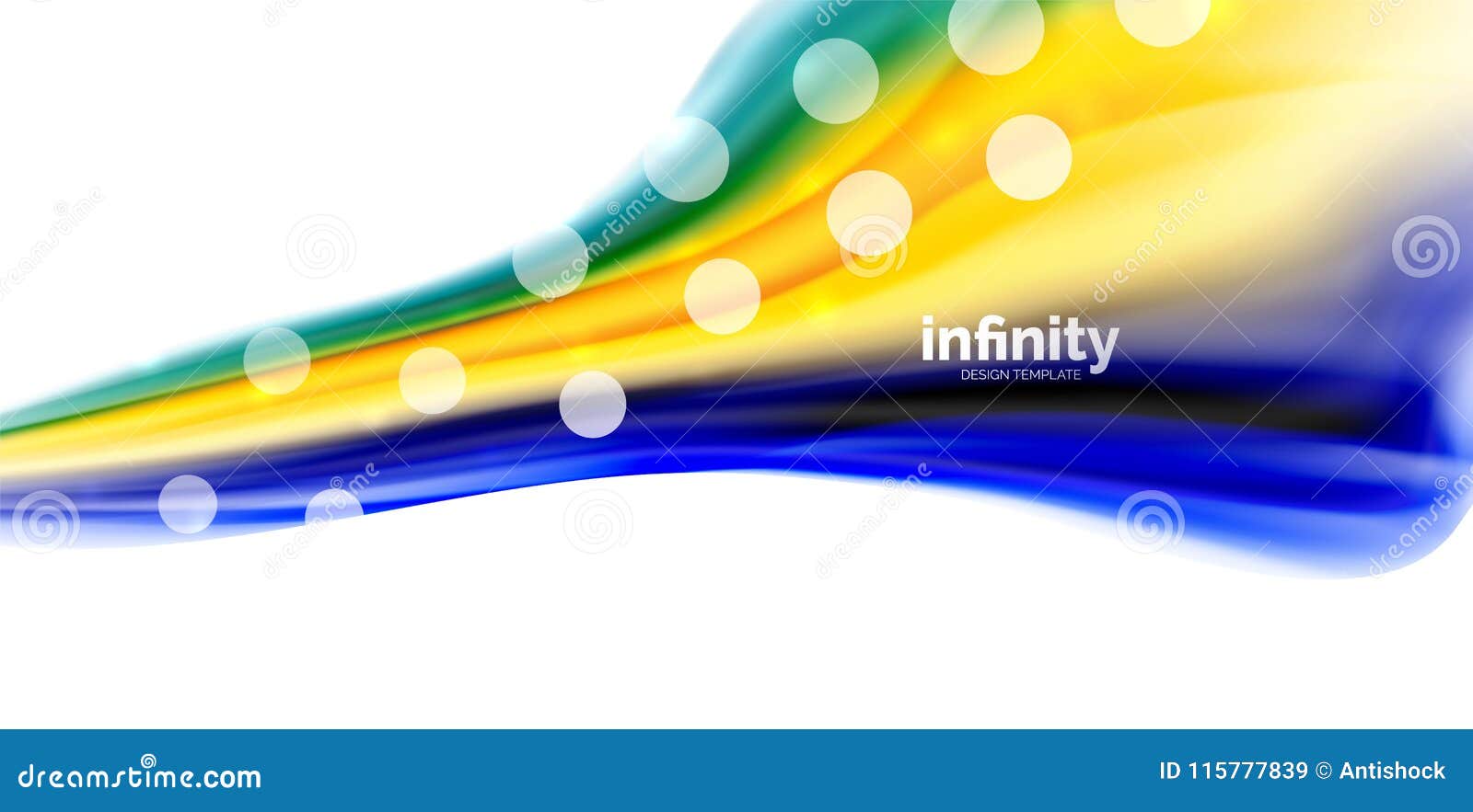 Vector Flowing Liqiud Colors Isolated on White, Wave Abstract ...