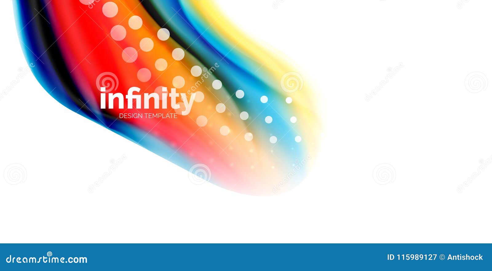 Vector Flowing Liqiud Colors Isolated on White, Wave Abstract ...