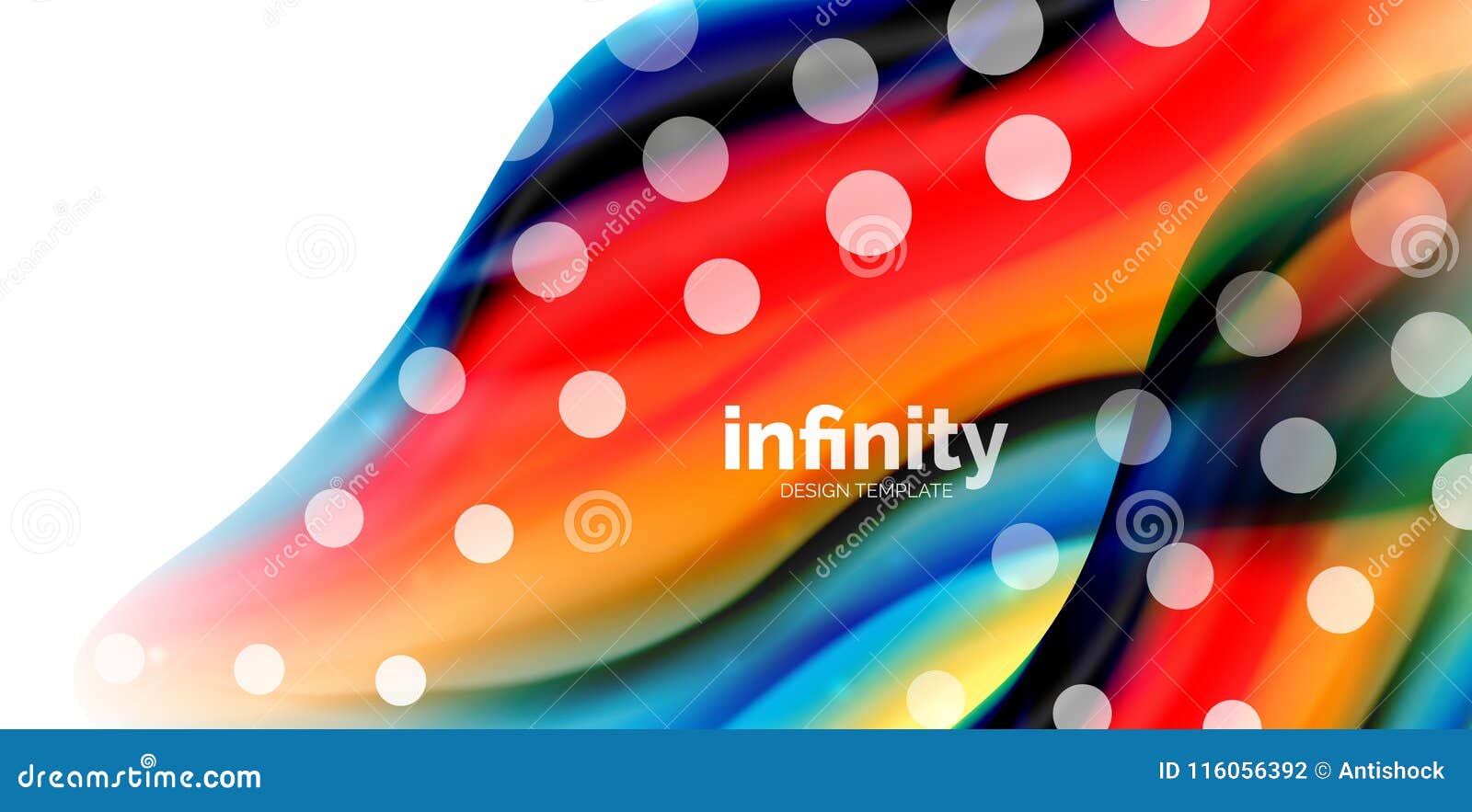 Vector Flowing Liqiud Colors Isolated on White, Wave Abstract ...