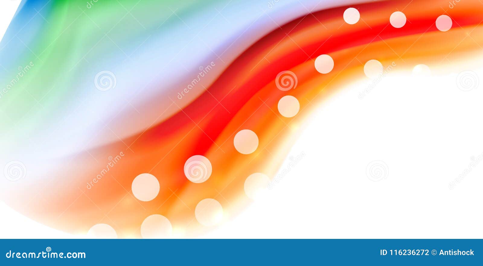 Vector Flowing Liqiud Colors Isolated on White, Wave Abstract ...